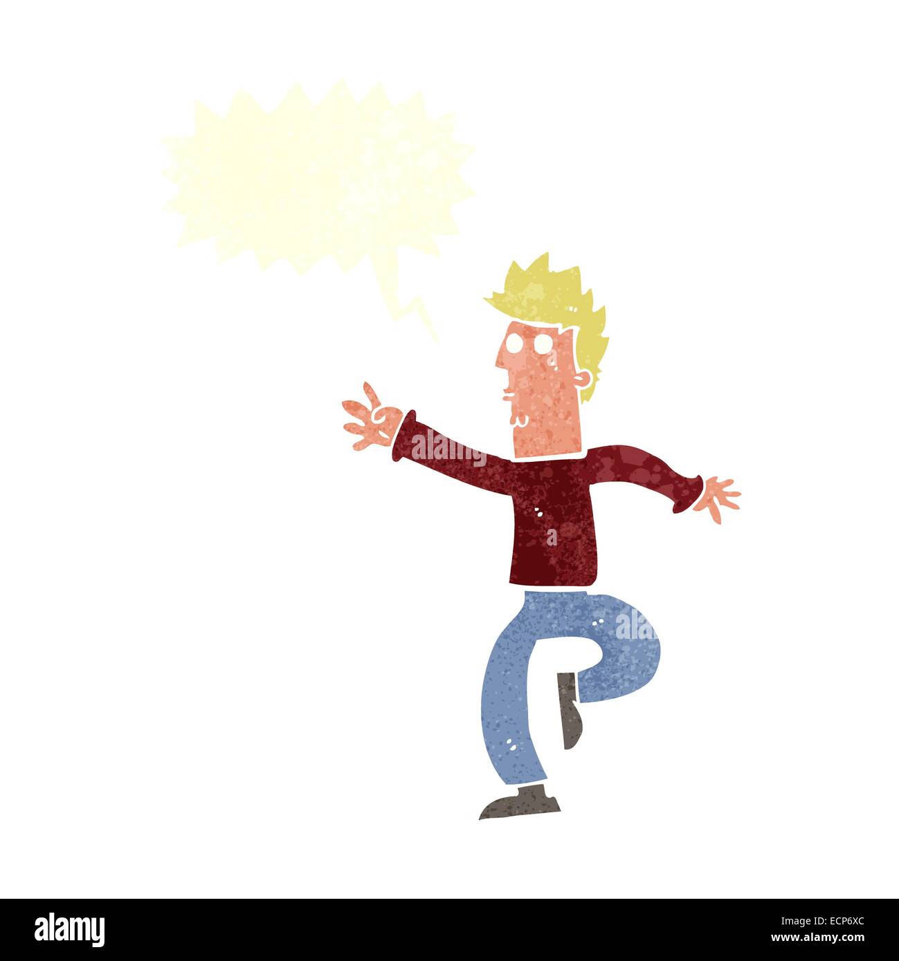 cartoon urgent man with speech bubble Stock Vector Image & Art - Alamy
