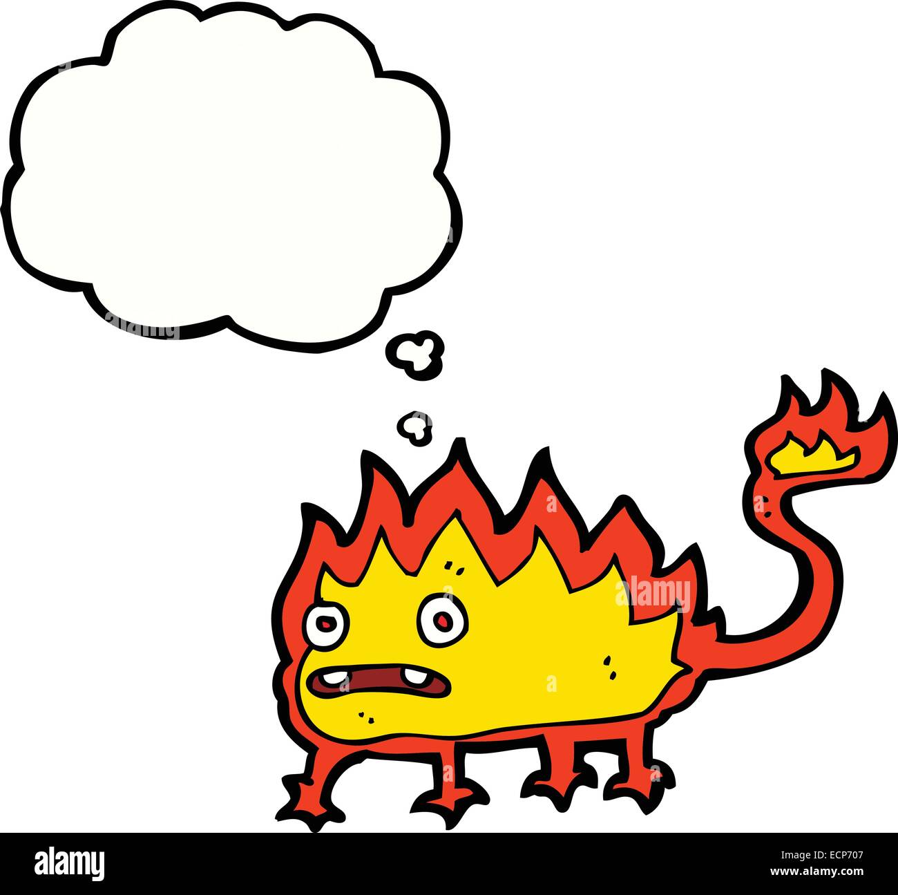 Cartoon little fire demon hi-res stock photography and images - Alamy