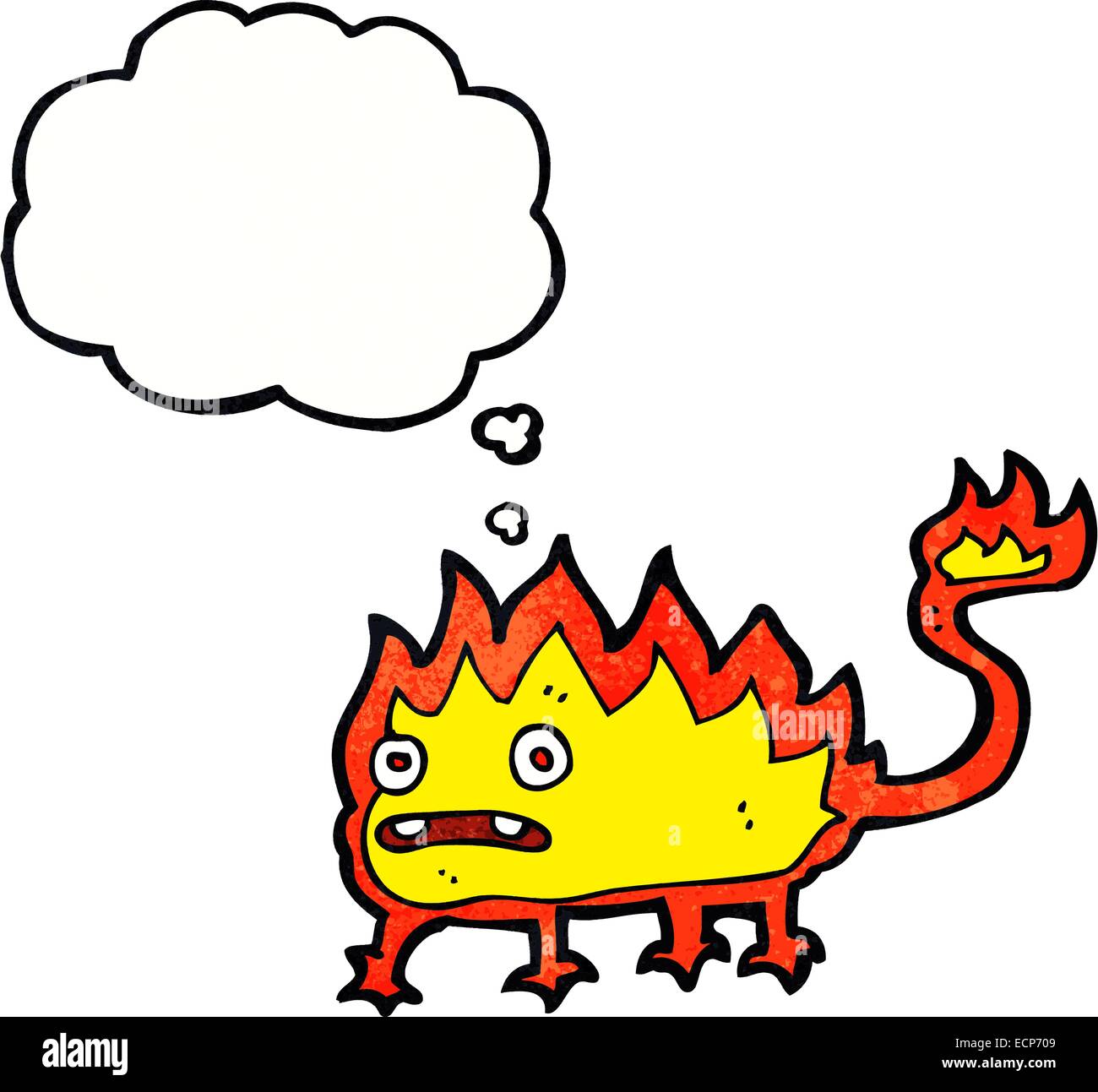 Cartoon little fire demon hi-res stock photography and images - Alamy