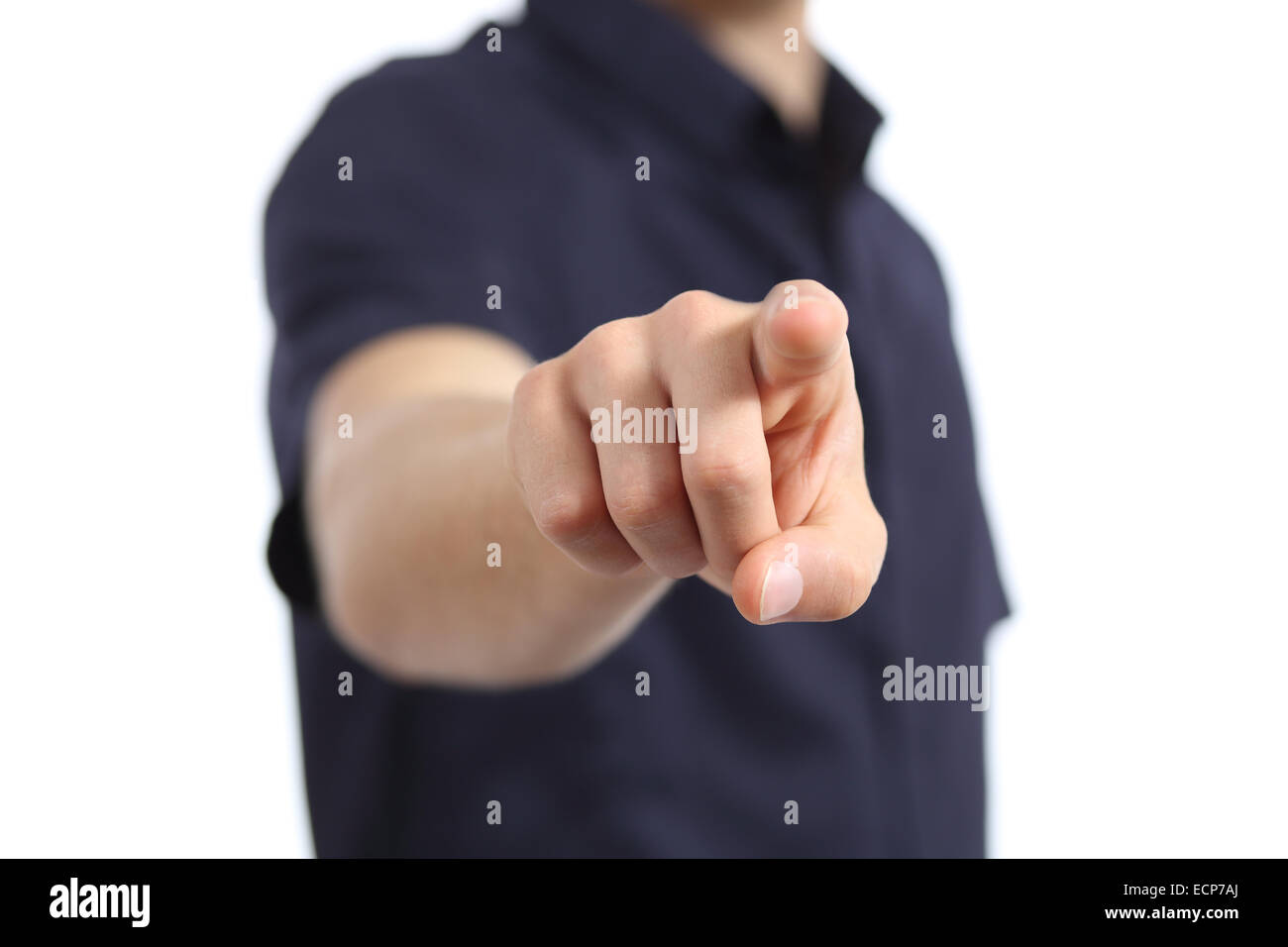 Man pointing finger hi-res stock photography and images - Alamy