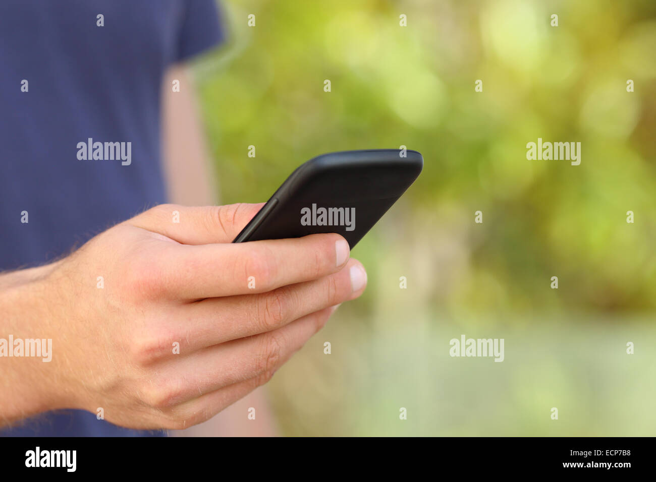 Texting smartphone teen male closeup hi-res stock photography and ...