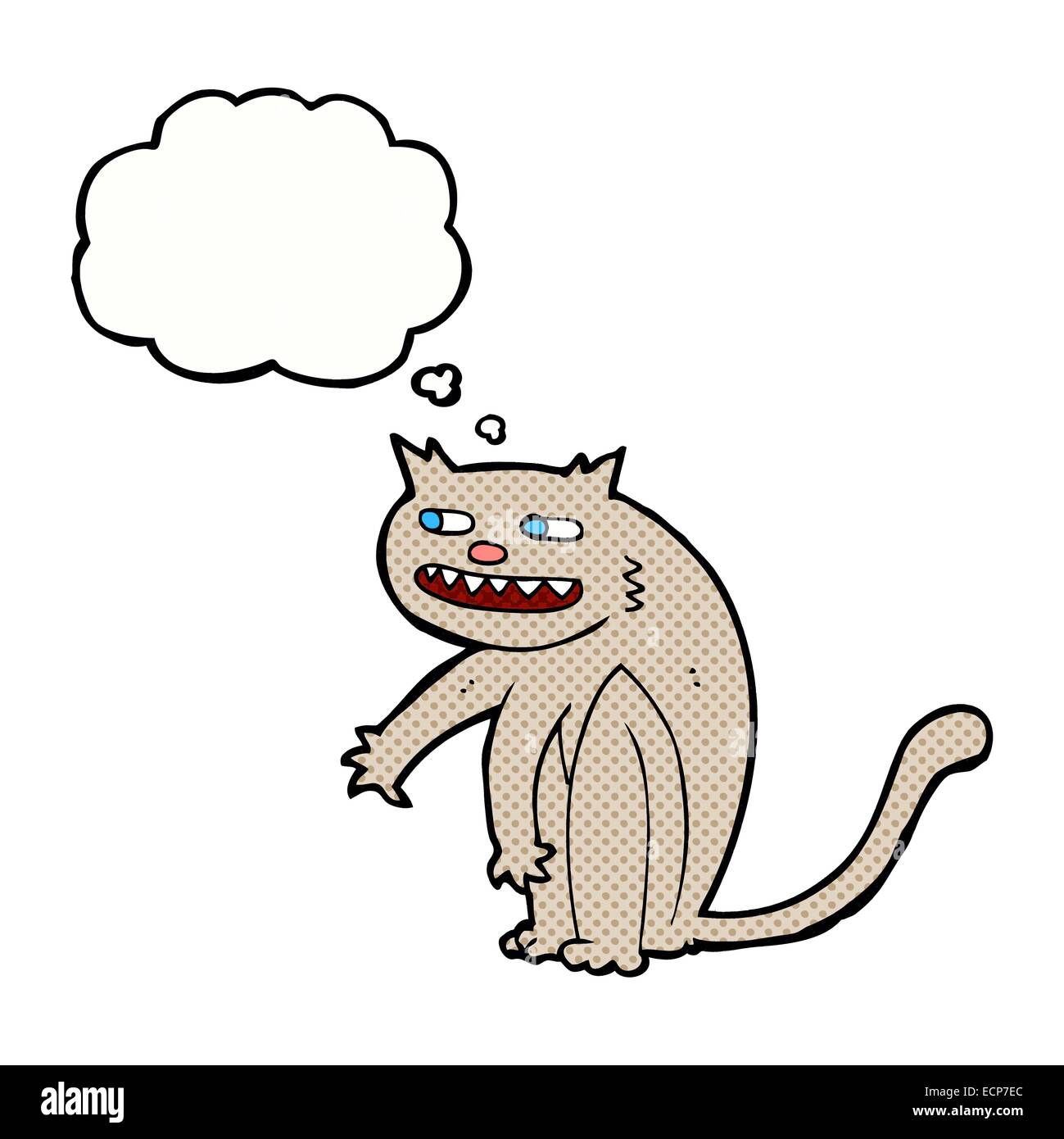 Cartoon happy cat thought bubble hi-res stock photography and images ...