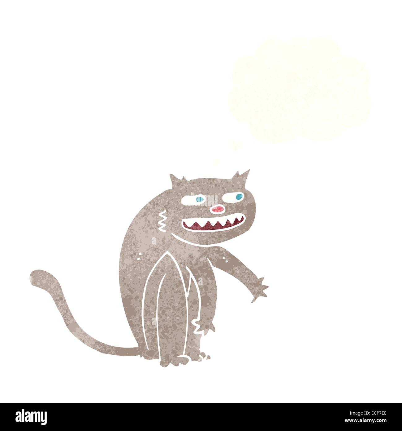 Cartoon happy cat thought bubble hi-res stock photography and images ...