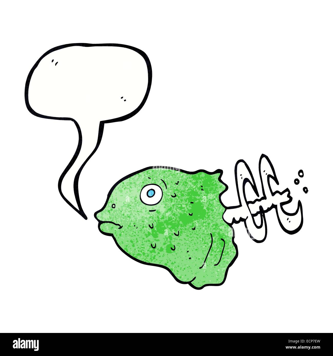cartoon fish head with speech bubble Stock Vector Image & Art - Alamy