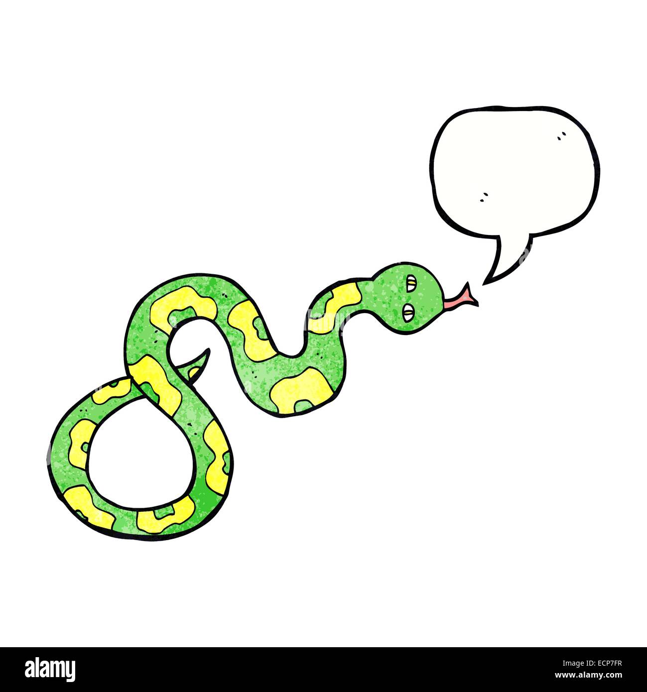 cartoon snake with speech bubble Stock Vector Image & Art - Alamy