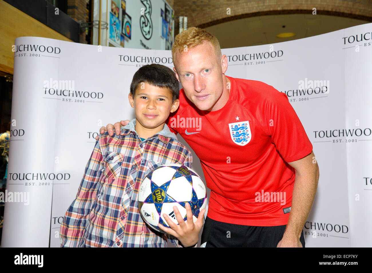 Dan Magness, freestyling footballer, performs at Touchwood Shopping ...