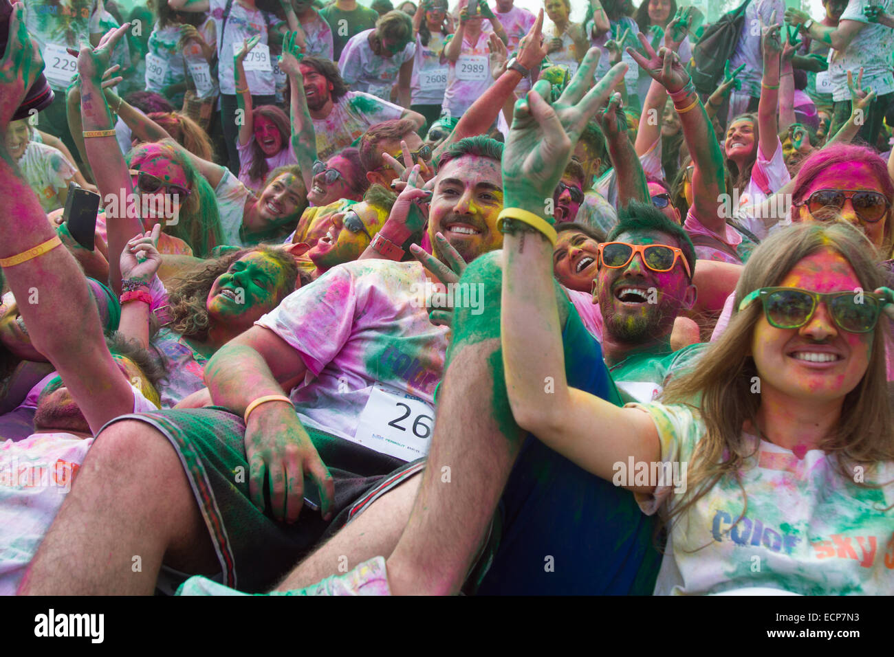 Happy crowd in istanbul hi-res stock photography and images - Alamy