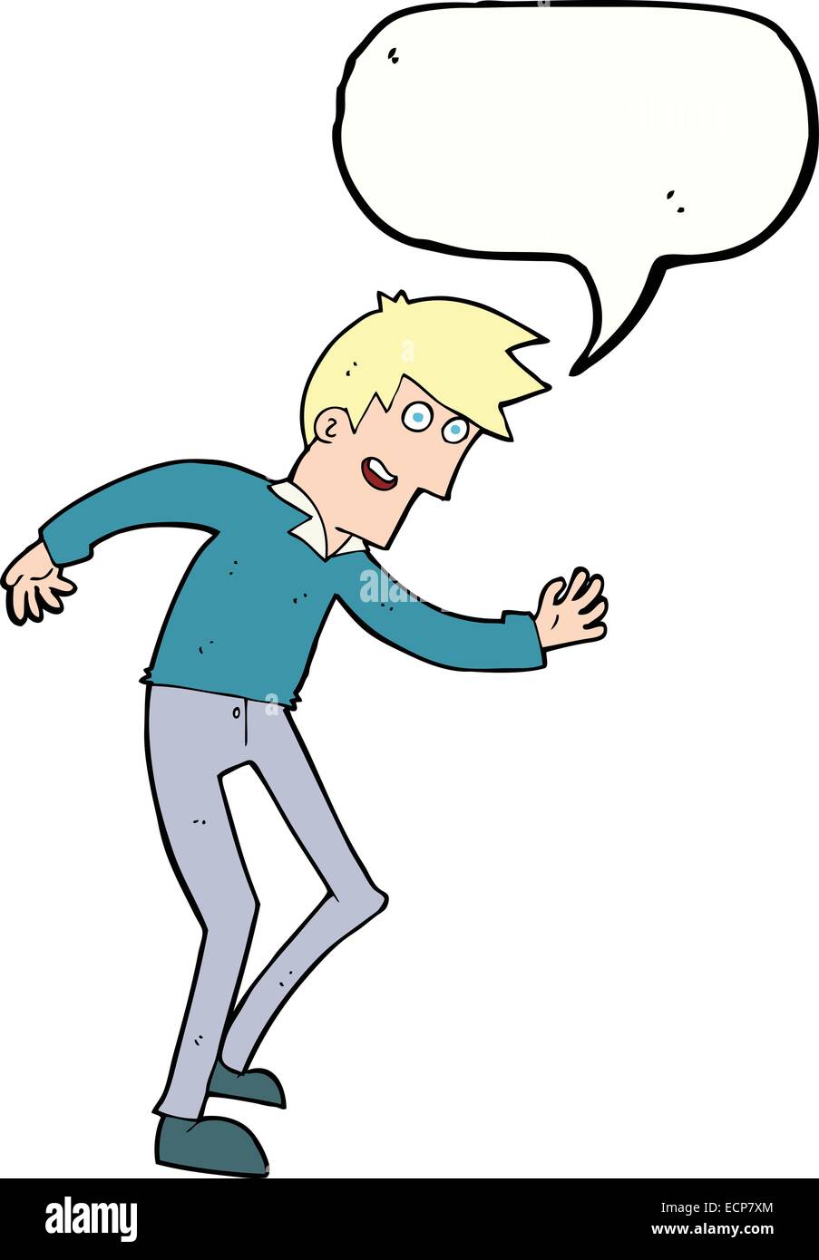 Cartoon dancing man speech hi-res stock photography and images - Alamy