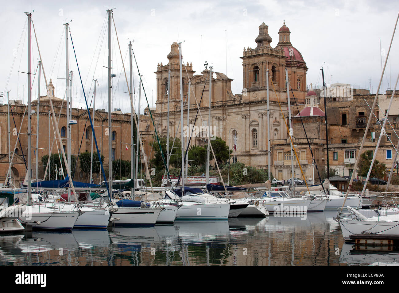 Birgu (Vittoriosa) Malta Stock Photo - Alamy