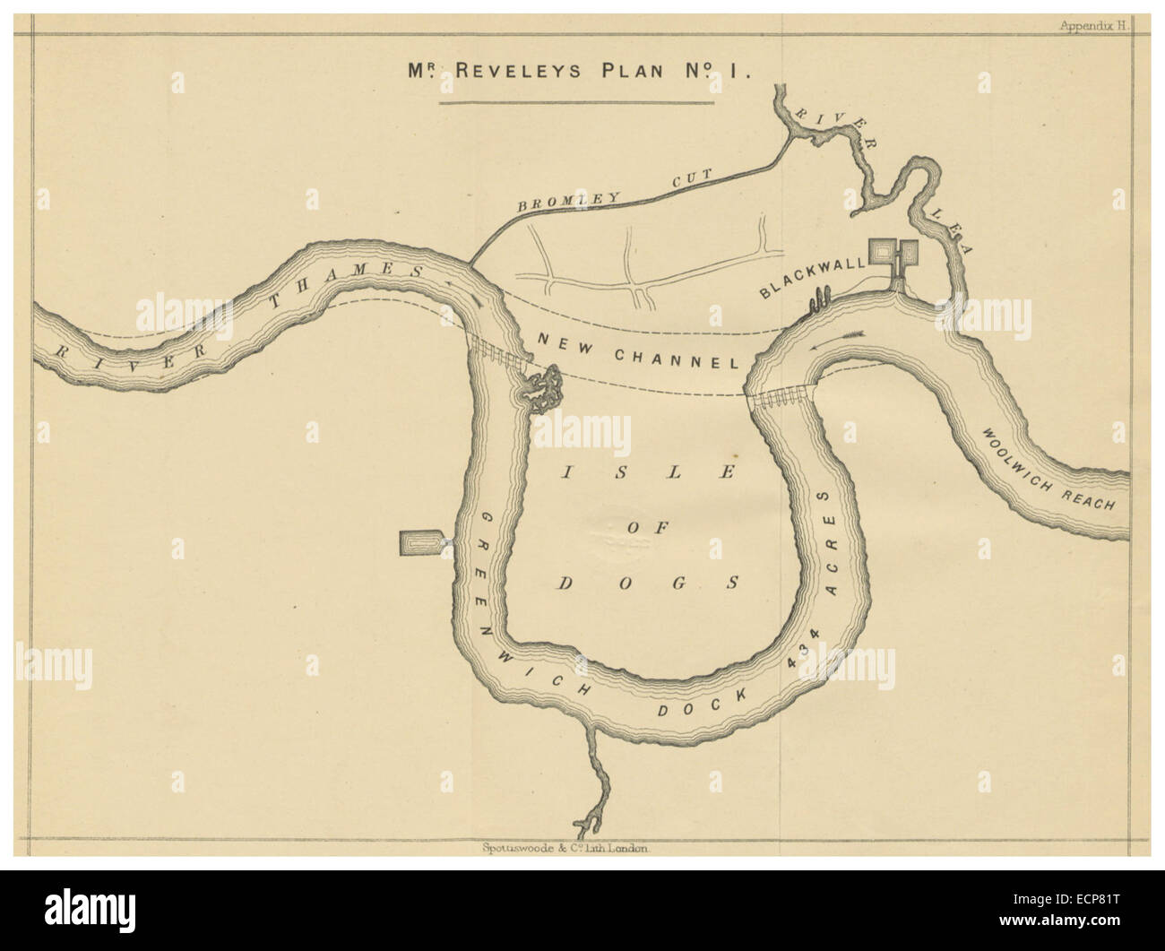 A detailed plan or map from Reveley, likely related to an urban ...