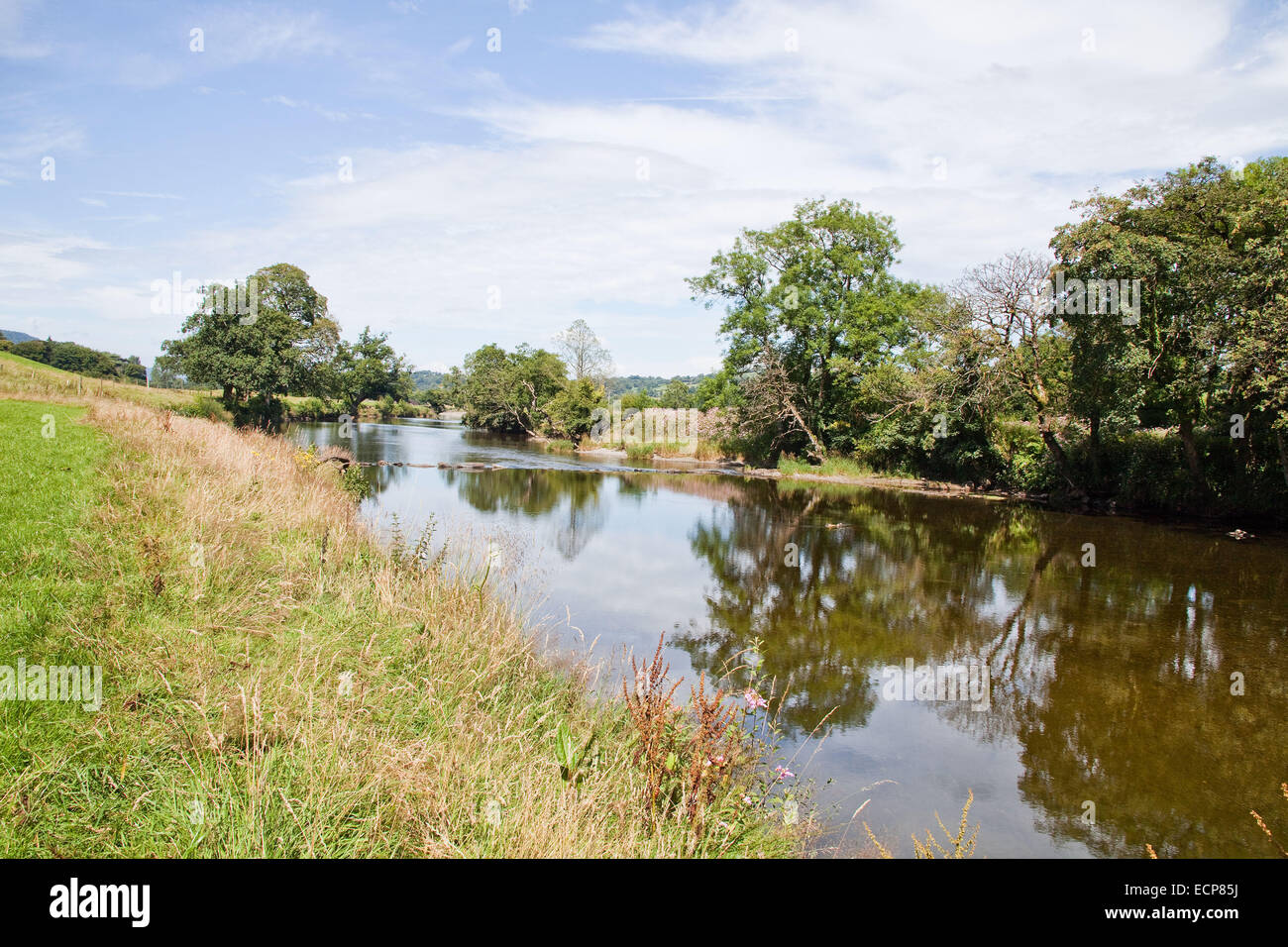 River Conway,north Wales as it flows through a most scenic landscape,as ...