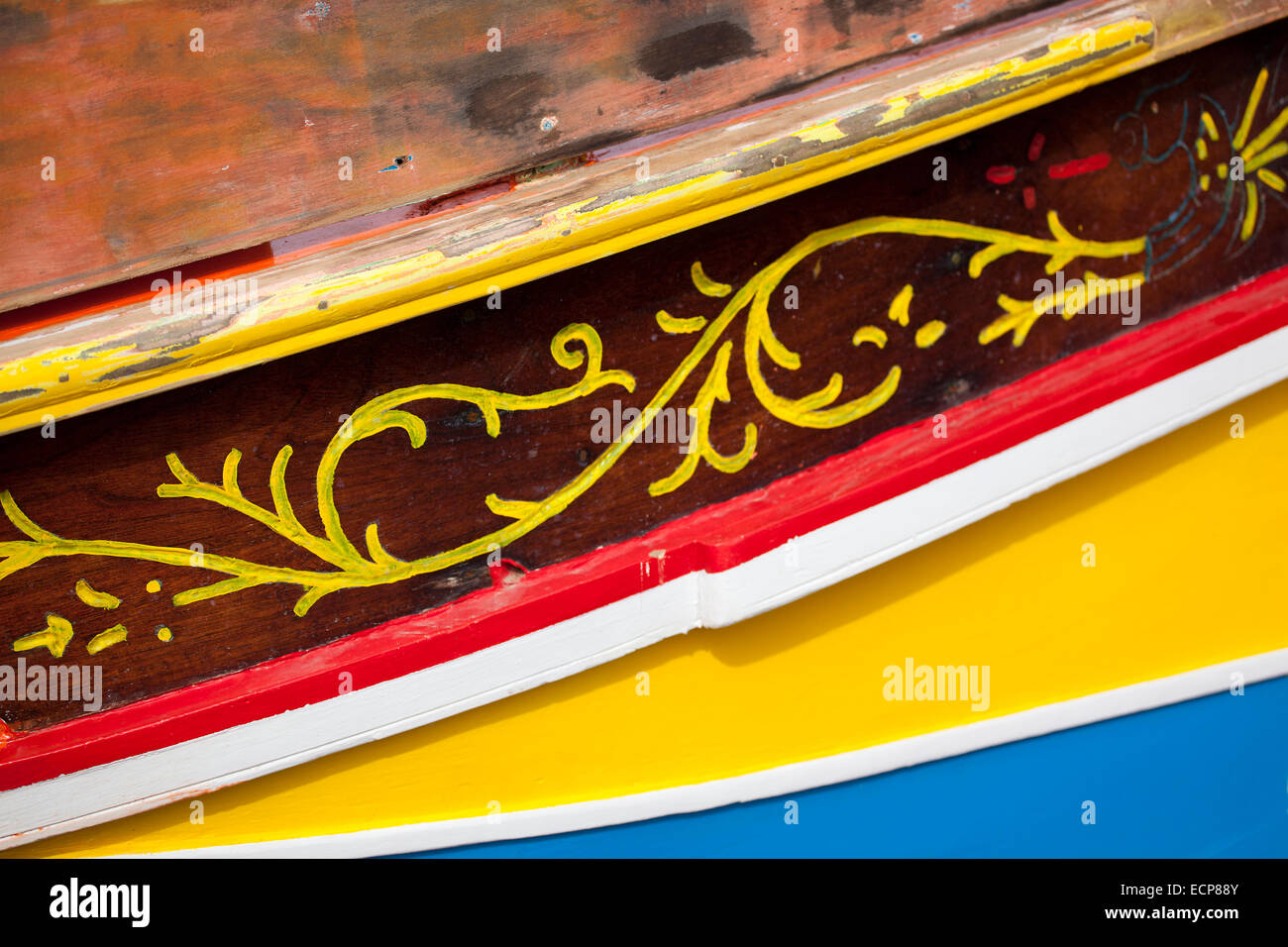 Luzzu boat phoenician eye malta hi-res stock photography and images - Alamy