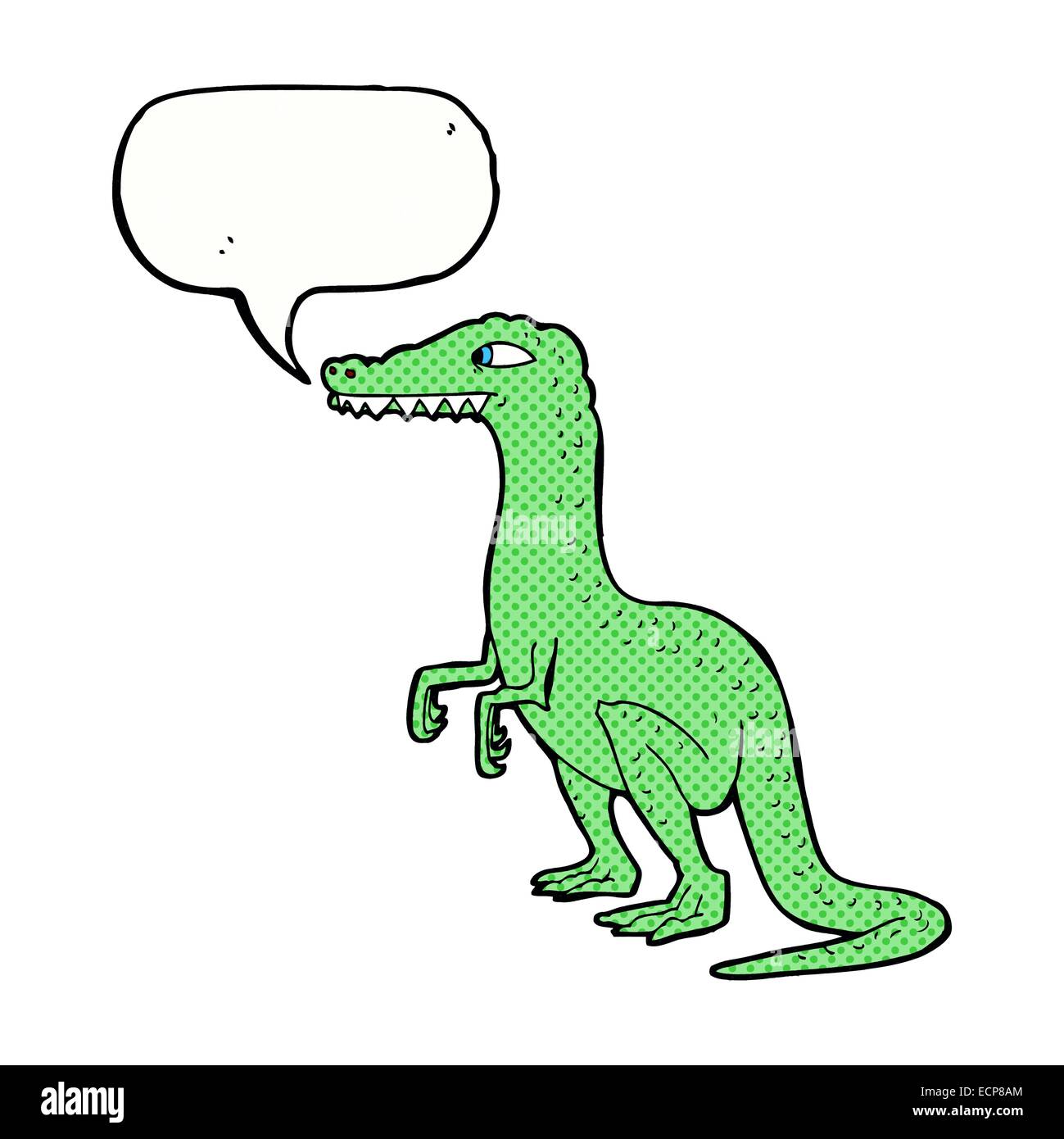 cartoon dinosaur with speech bubble Stock Vector Image & Art - Alamy