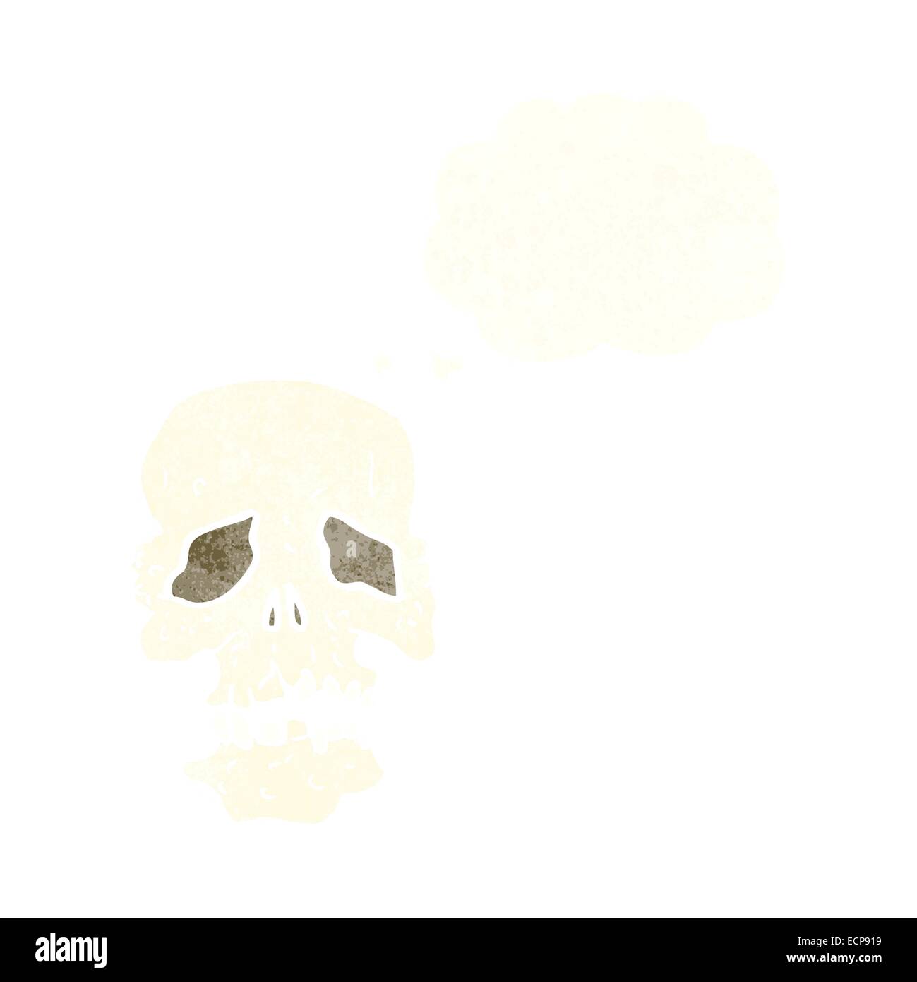 cartoon skull with thought bubble Stock Vector Image & Art - Alamy