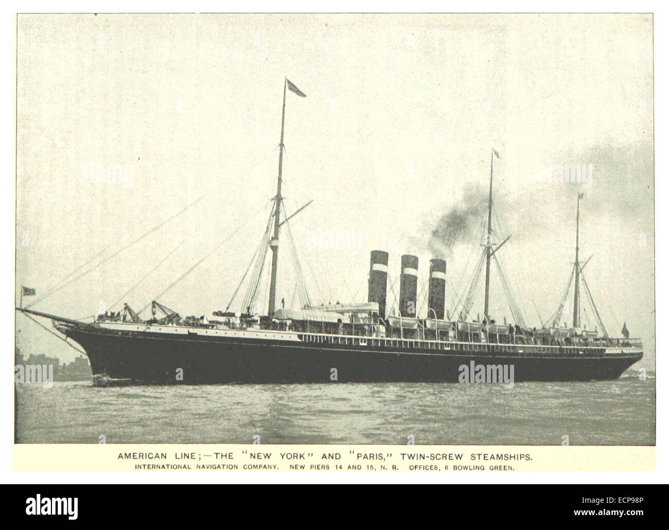 An illustration from *King1893NYC*, page 083, depicting the twin-screw ...