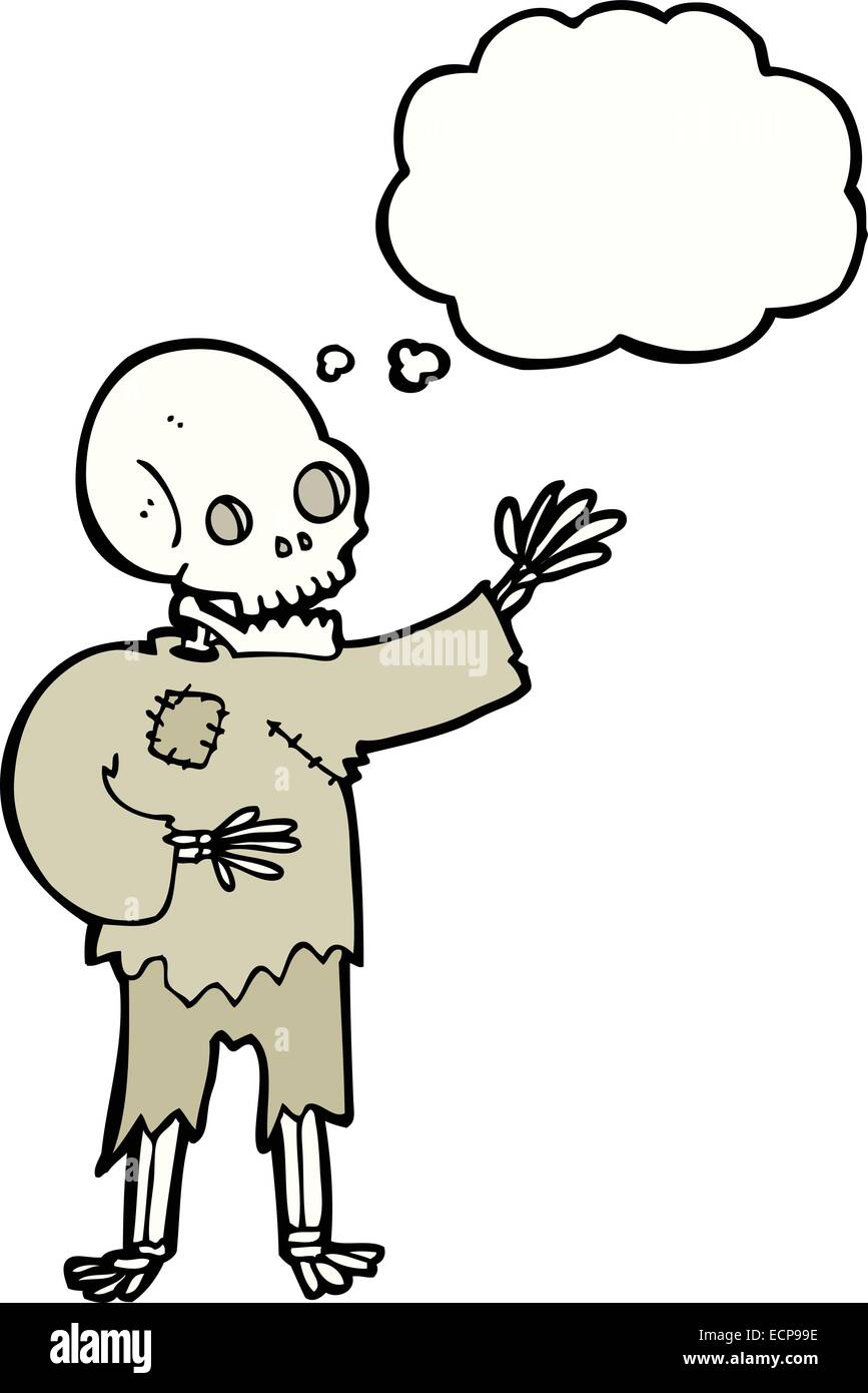 Drawing cute cartoon waving skeleton hi-res stock photography and ...