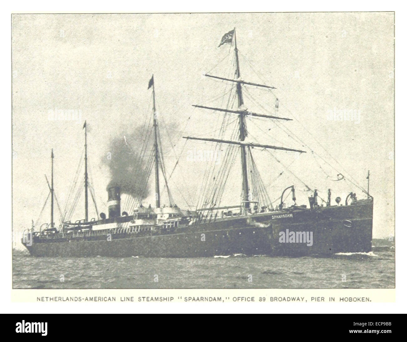 Page 96 from *King (1893)* features the steamship *Spaarndam*, part of ...