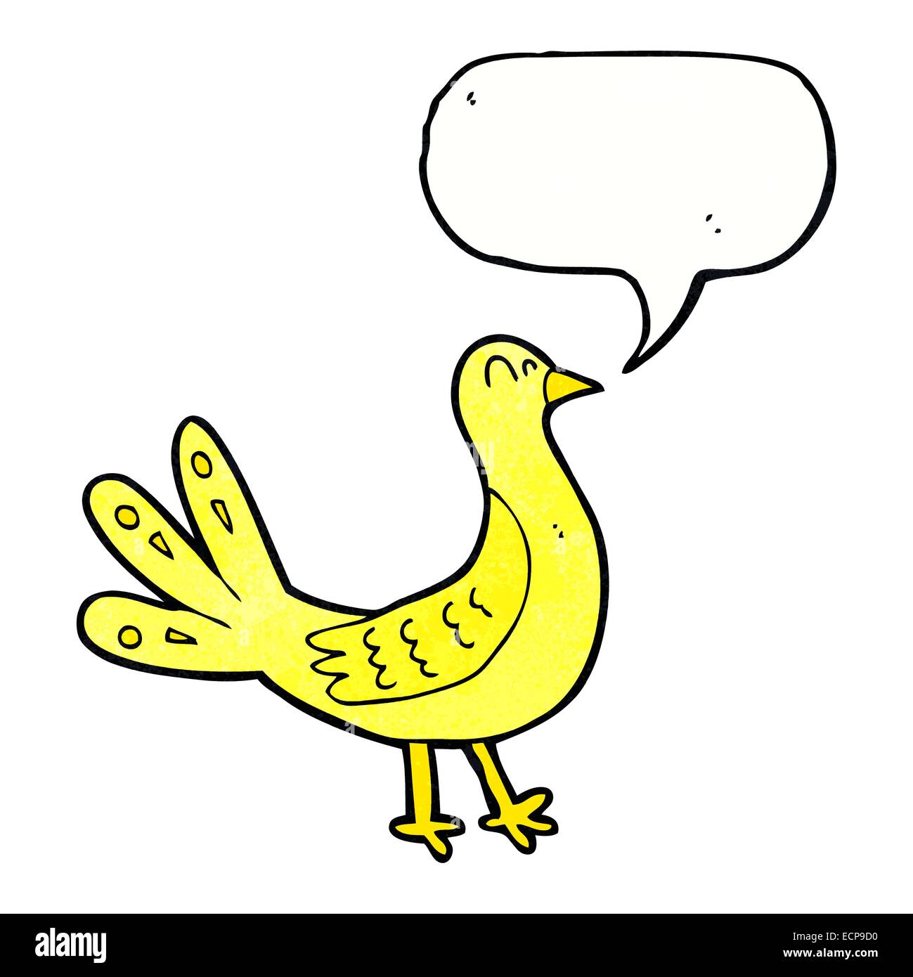 cartoon bird with speech bubble Stock Vector Image & Art - Alamy