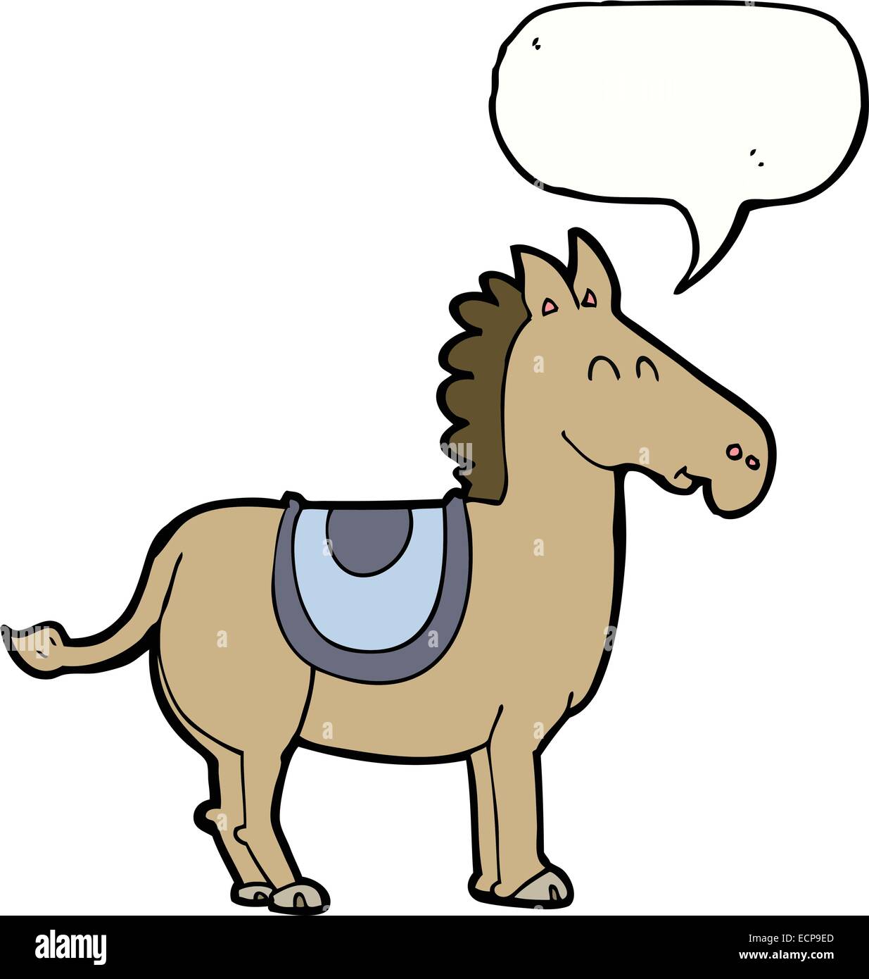 cartoon donkey with speech bubble Stock Vector Image & Art - Alamy