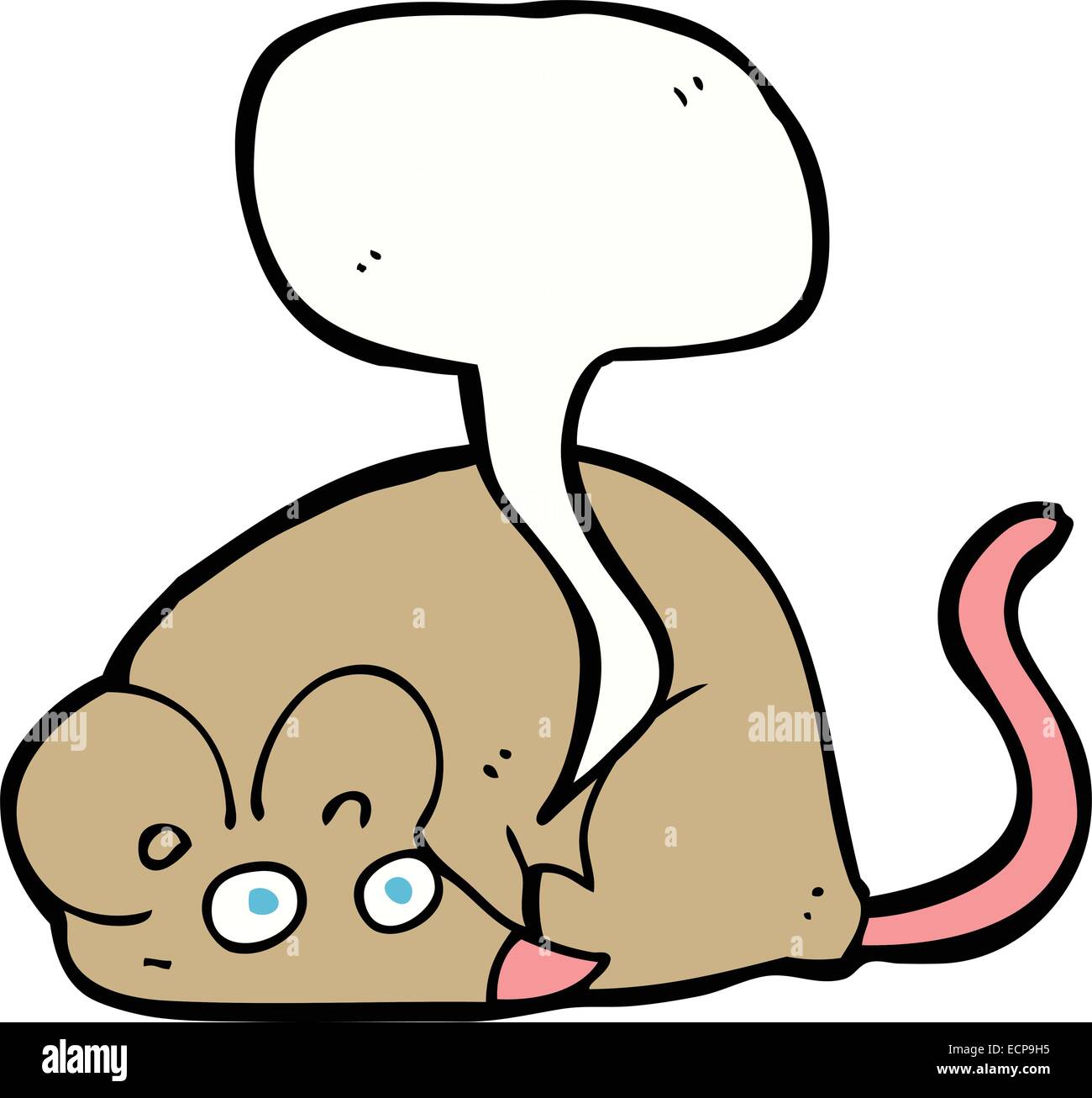 cartoon mouse with speech bubble Stock Vector Image & Art - Alamy