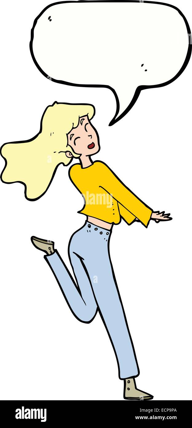 Woman kicking leg Stock Vector Images - Alamy