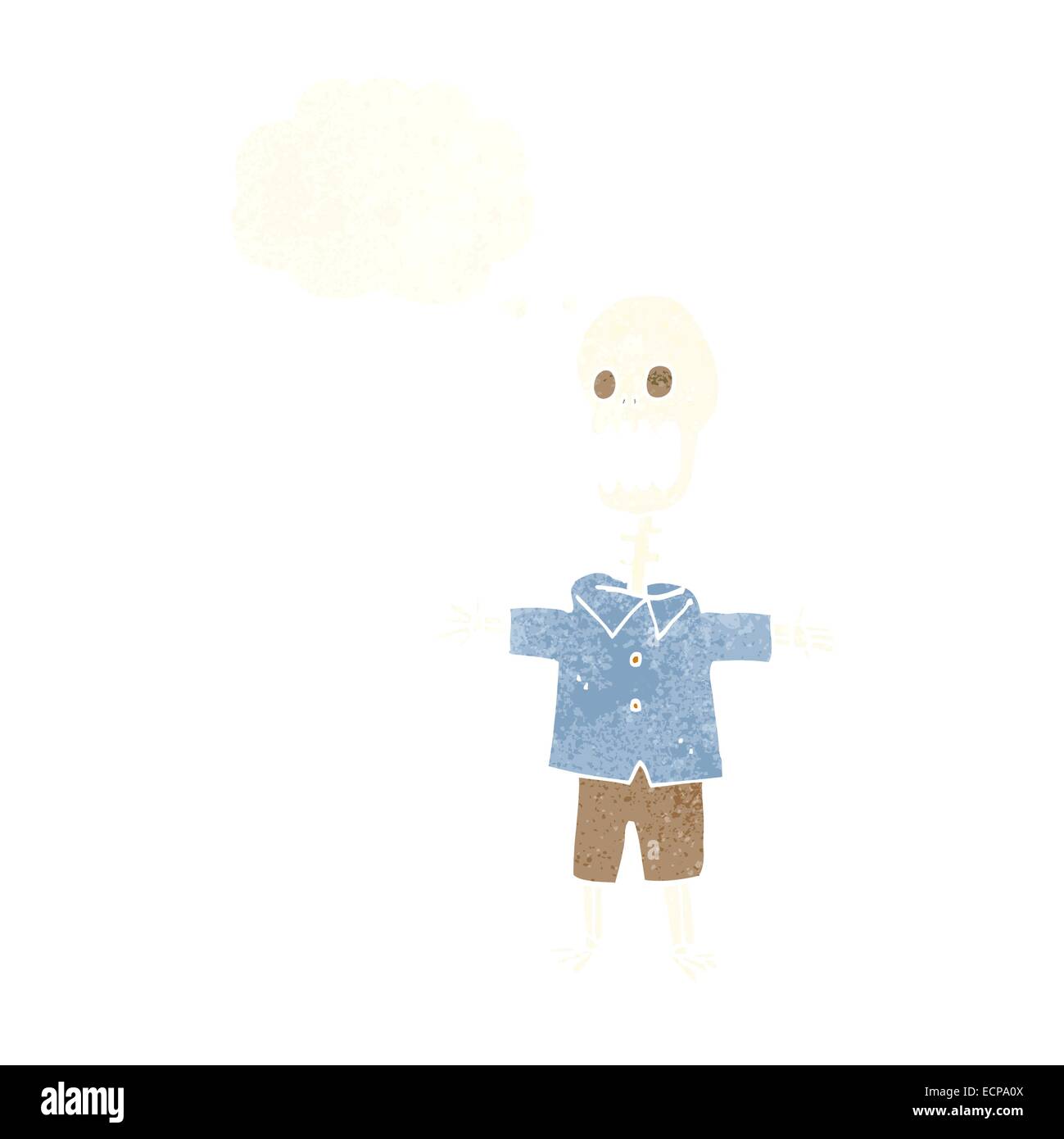 cartoon skeleton with thought bubble Stock Vector Image & Art - Alamy