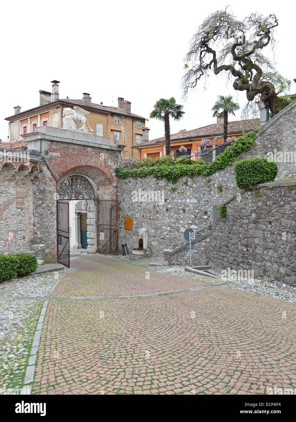Entrance gate of the Castle of Udine, Italy Stock Photo - Alamy