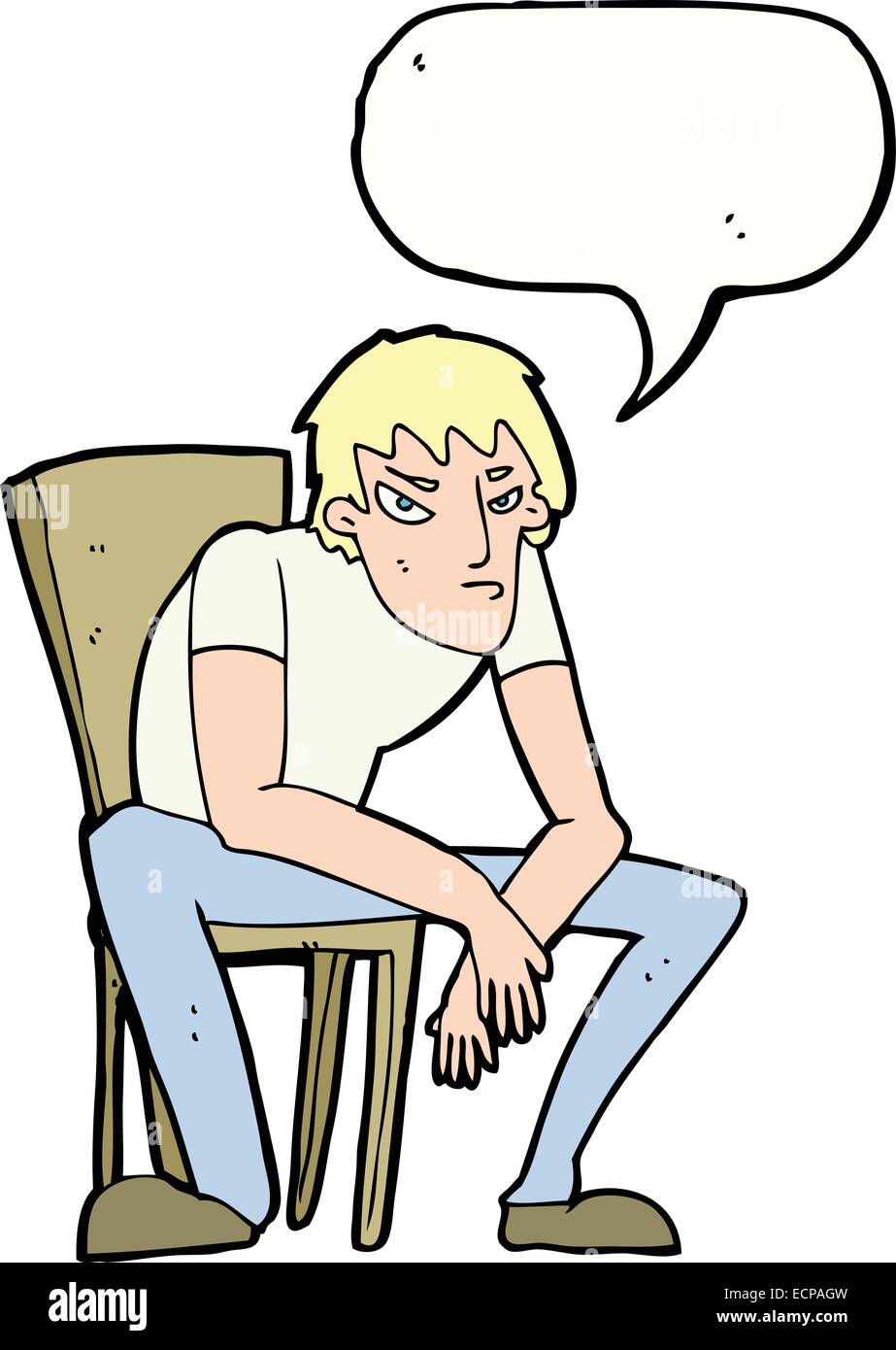 Cartoon dejected man Stock Vector Images - Alamy