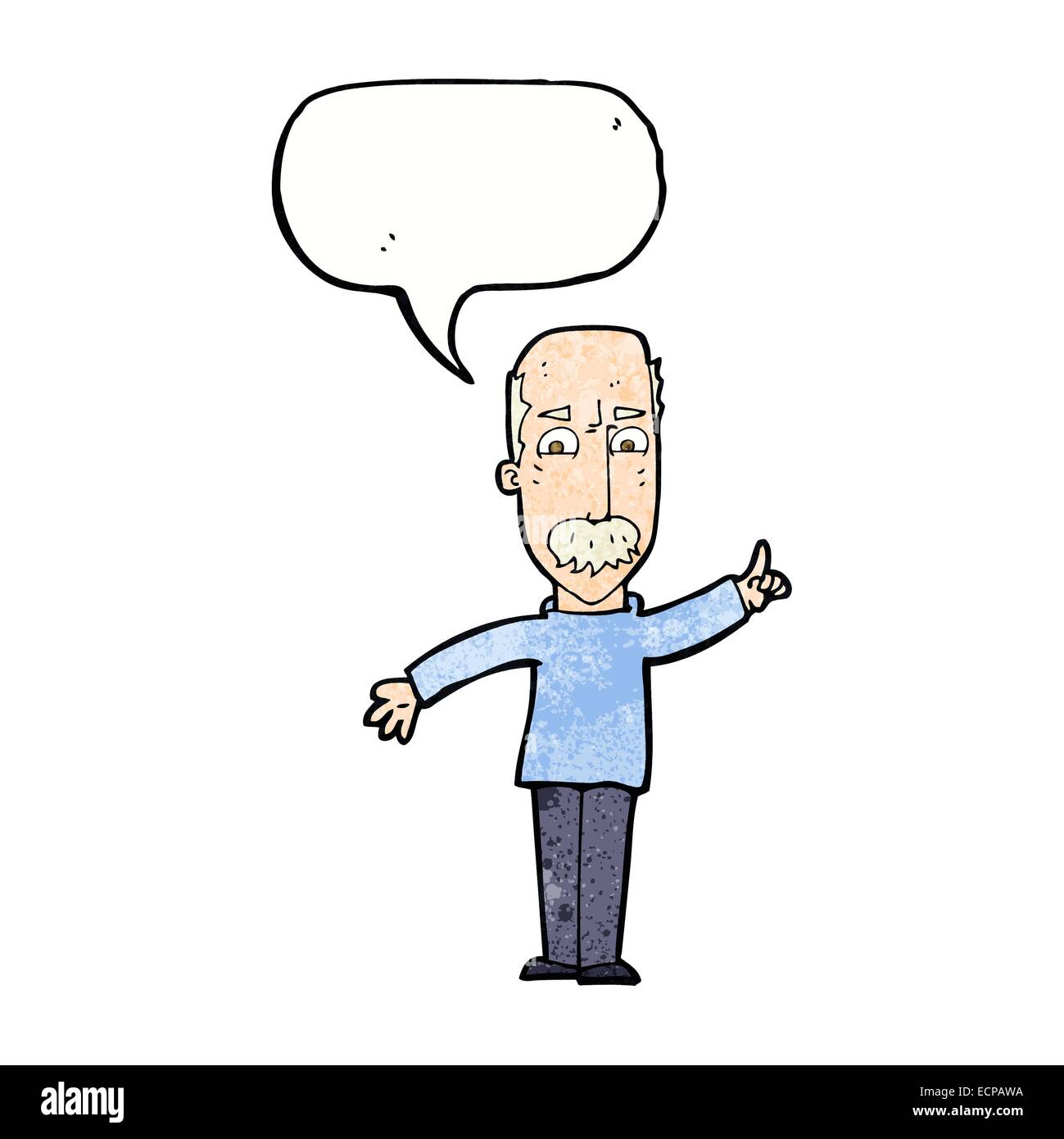 Stern man speaking Stock Vector Images - Alamy