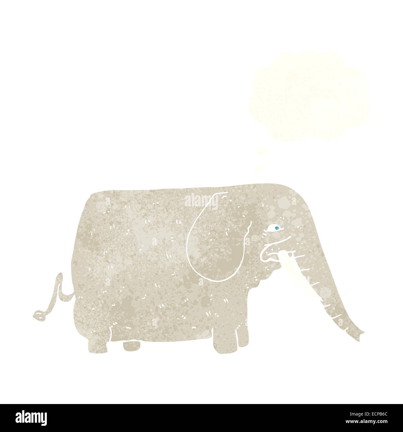 cartoon big elephant with thought bubble Stock Vector Image & Art - Alamy