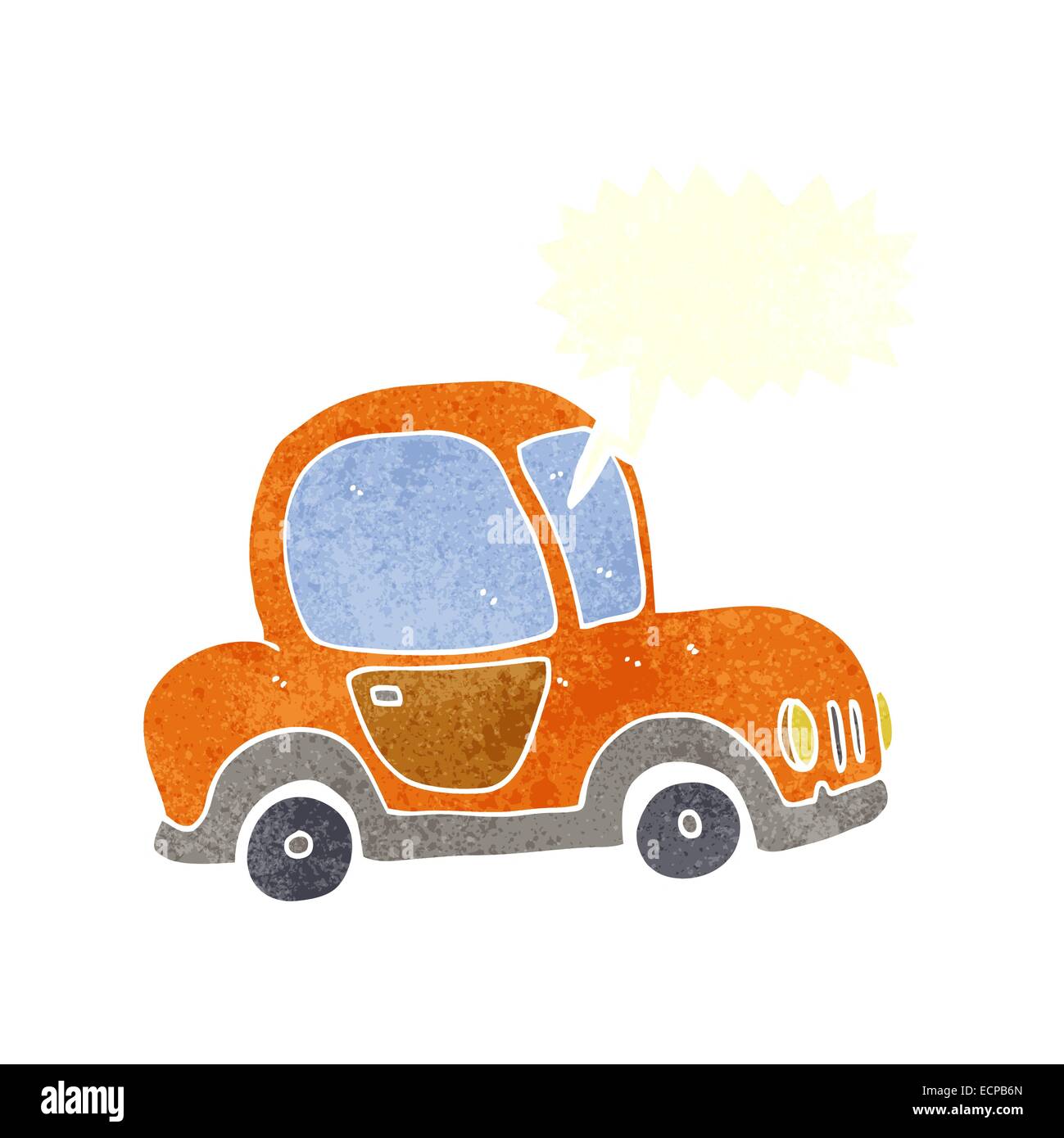 cartoon car with speech bubble Stock Vector Image & Art - Alamy