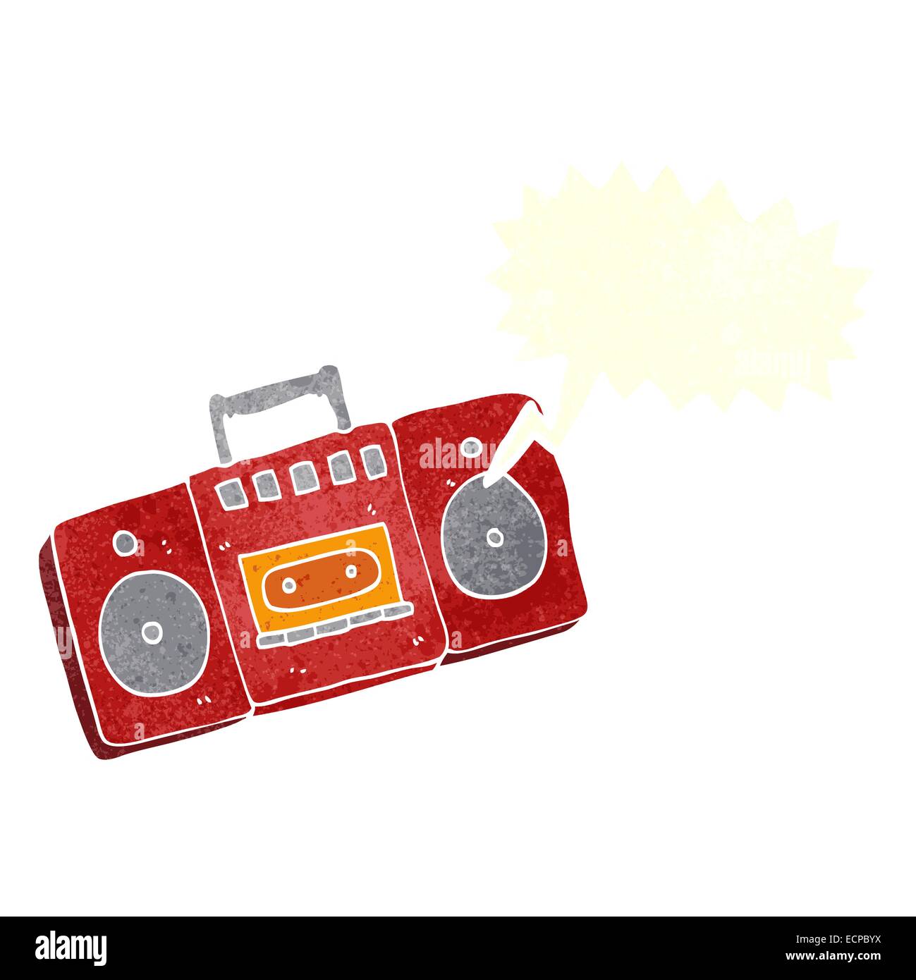 Cartoon radio cassette player bubble hi-res stock photography and ...