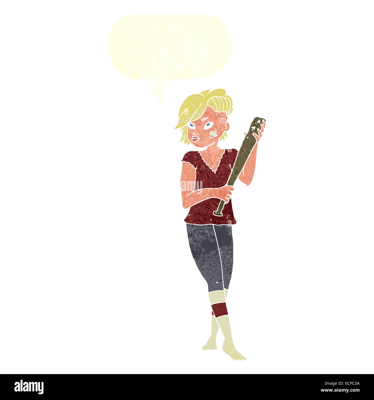 Cute Punk Girl Drawing