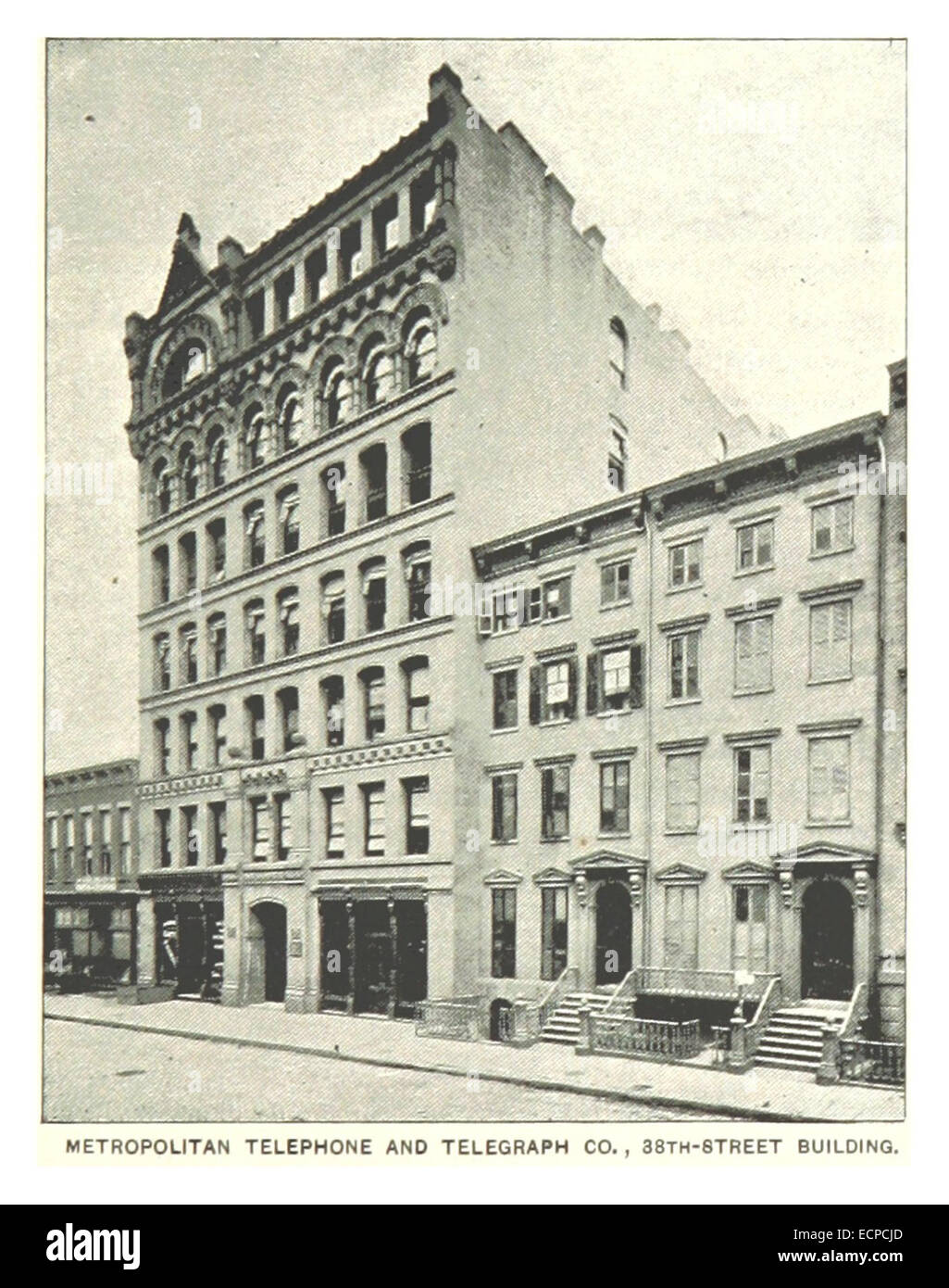 An 1893 illustration from *King's New York City* depicting the ...