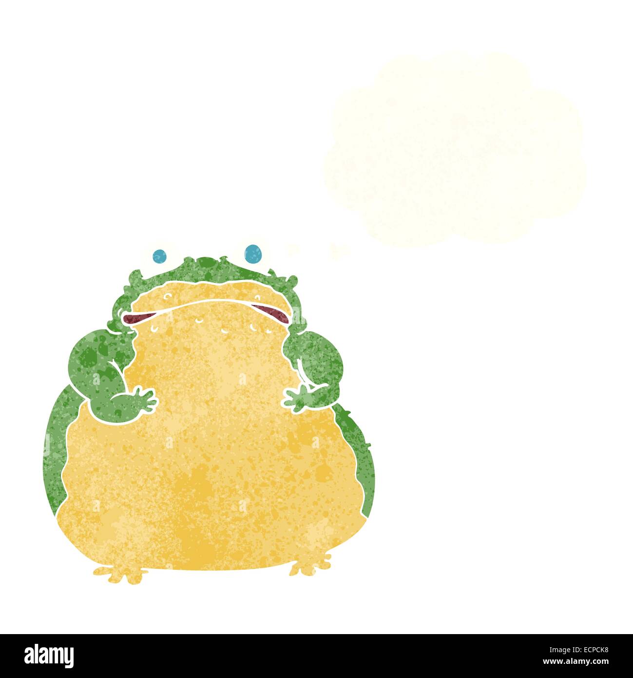 cartoon fat toad with thought bubble Stock Vector Image & Art - Alamy