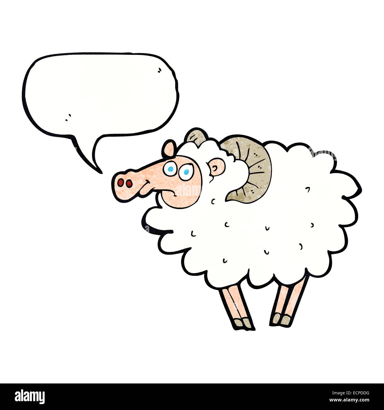 cartoon ram with speech bubble Stock Vector Image & Art - Alamy