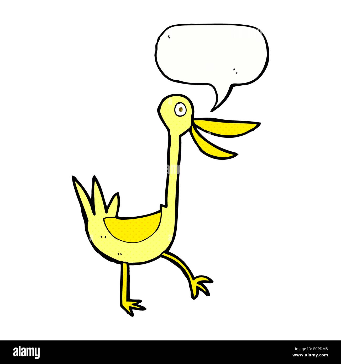 Funny cartoon duck speech bubble Stock Vector Images - Alamy