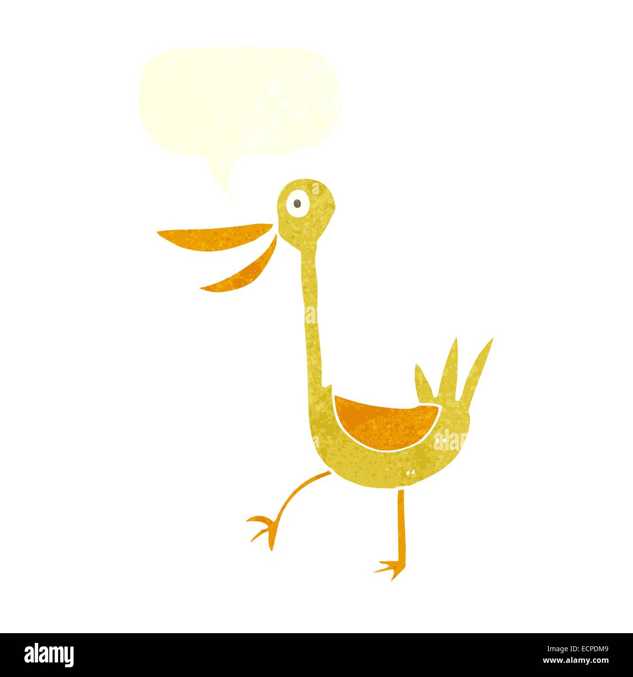 Funny cartoon duck speech bubble Stock Vector Images - Alamy