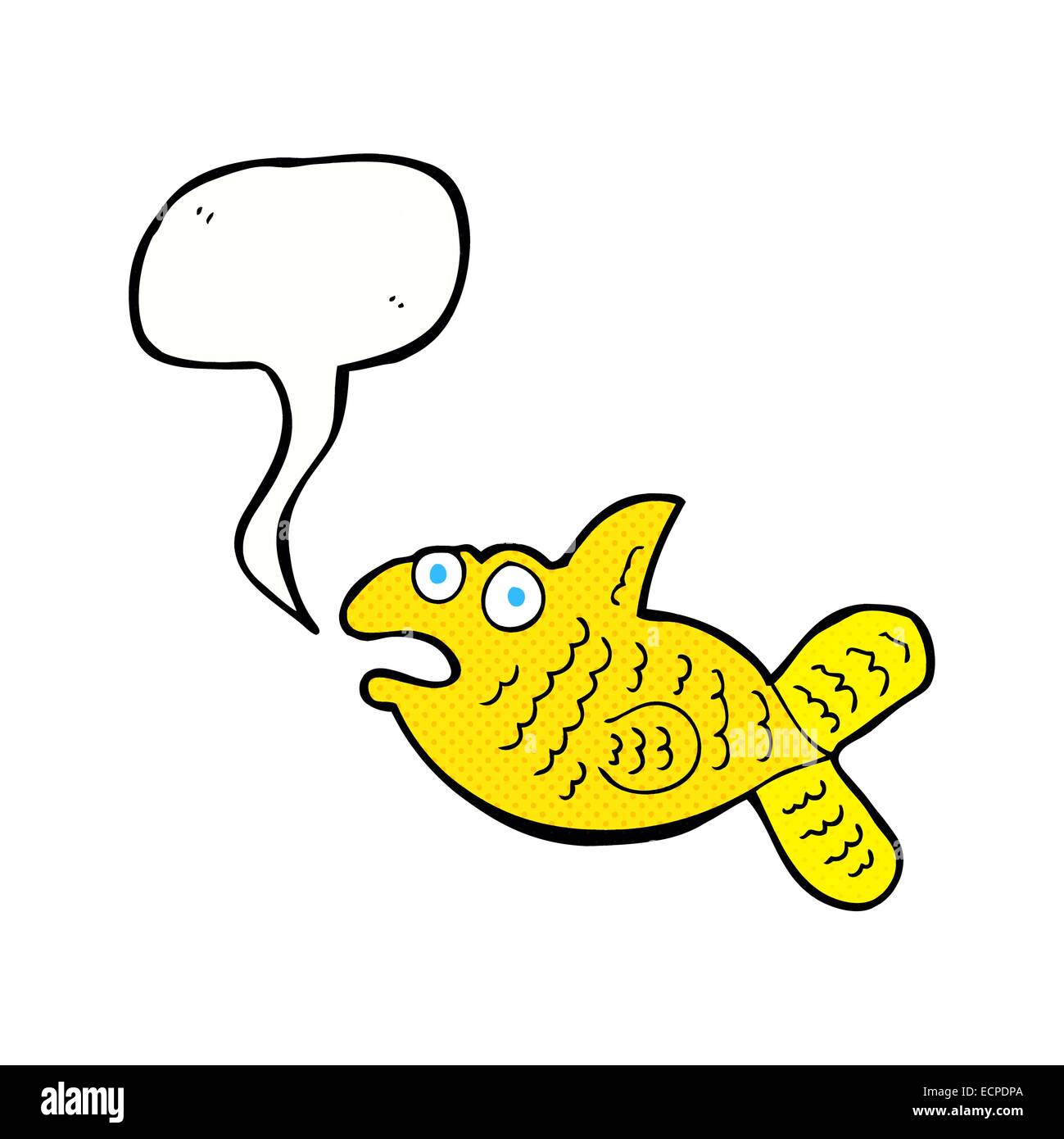 cartoon fish with speech bubble Stock Vector Image & Art - Alamy