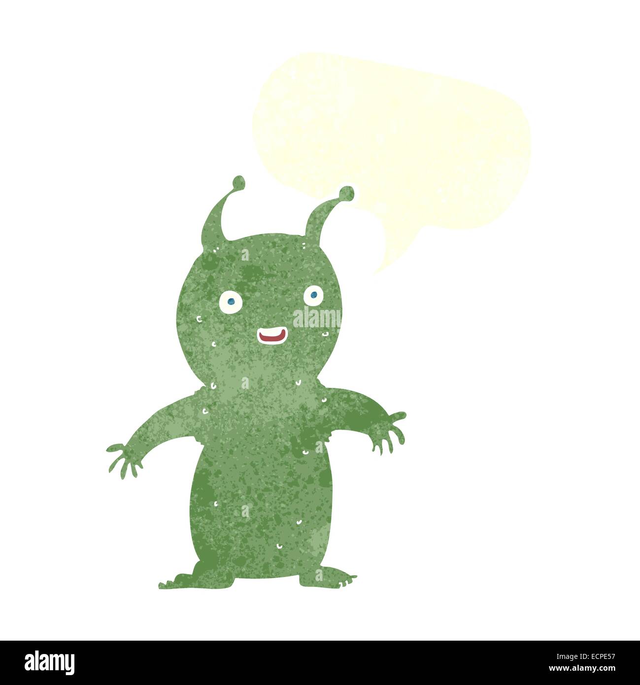 Cartoon alien man speech Cut Out Stock Images & Pictures - Alamy