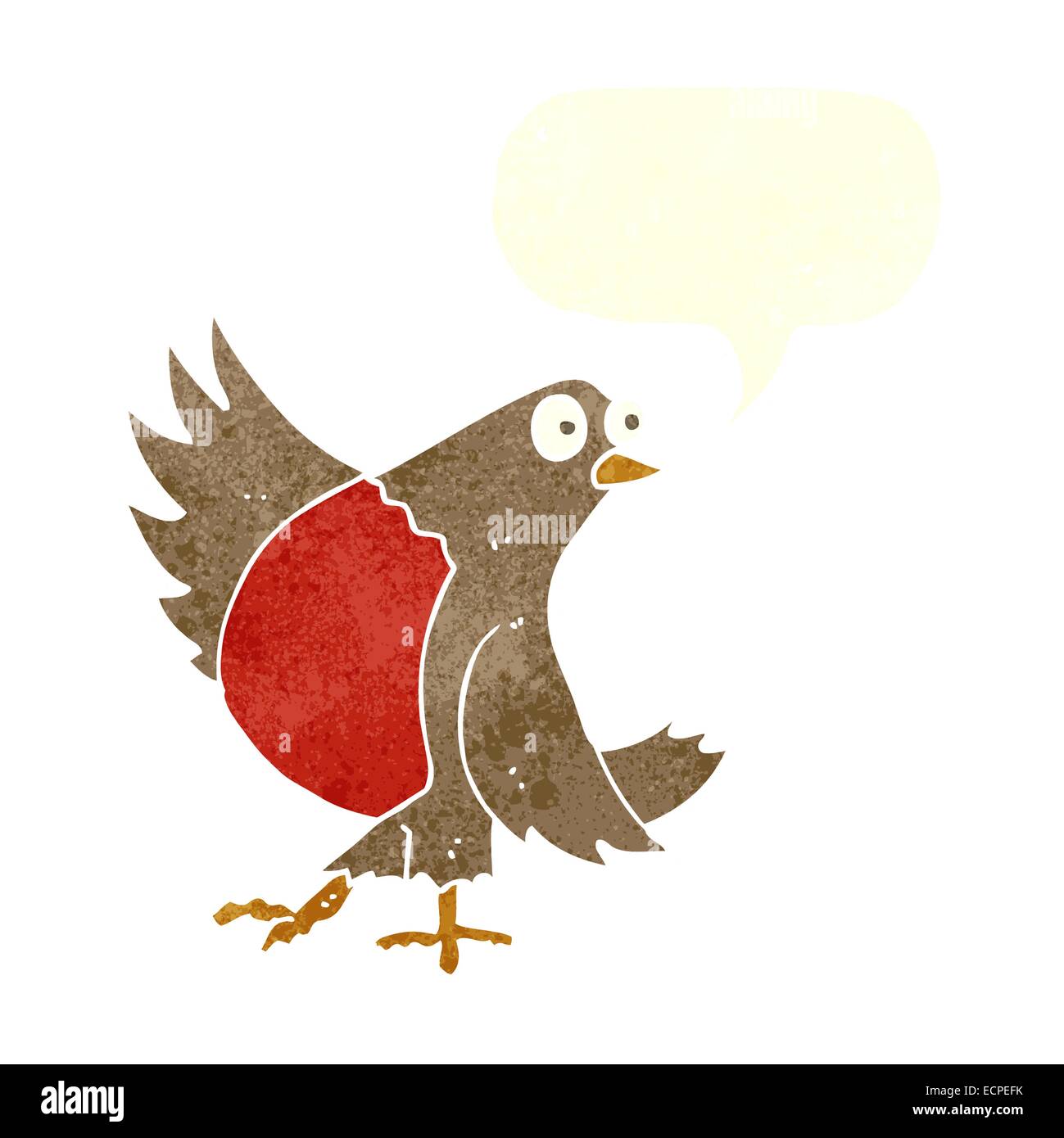 Robin bird is dancing Stock Vector Images - Alamy