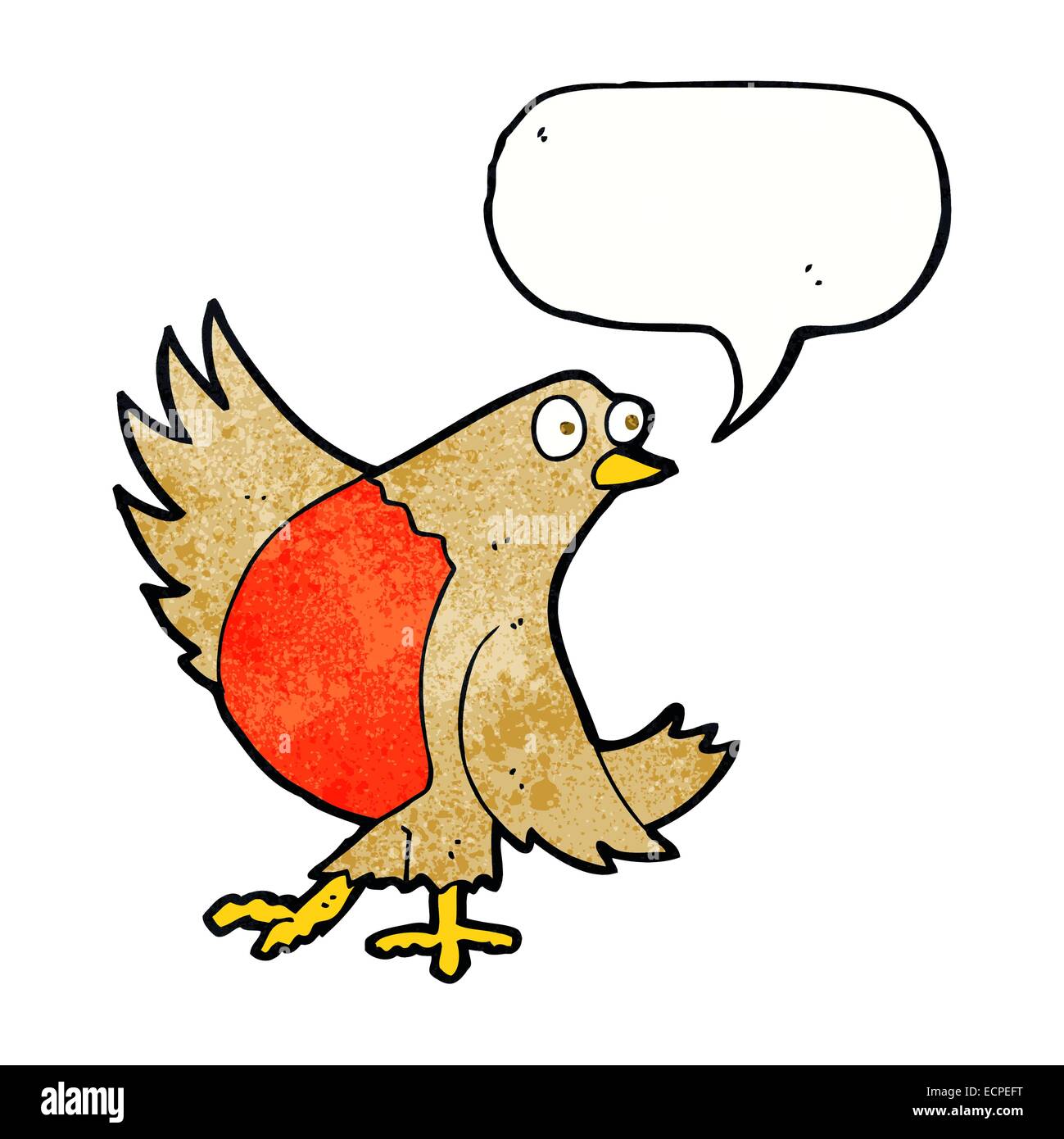 Robin bird is dancing Stock Vector Images - Alamy