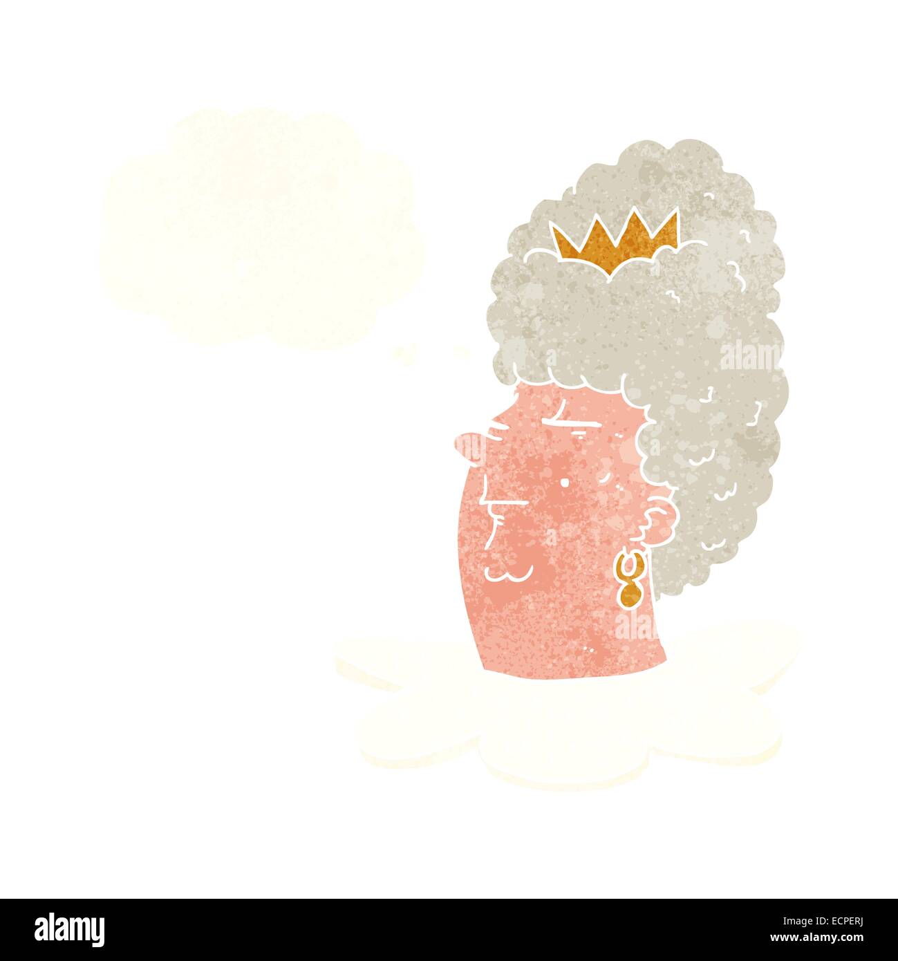 cartoon queen head with thought bubble Stock Vector Image & Art - Alamy