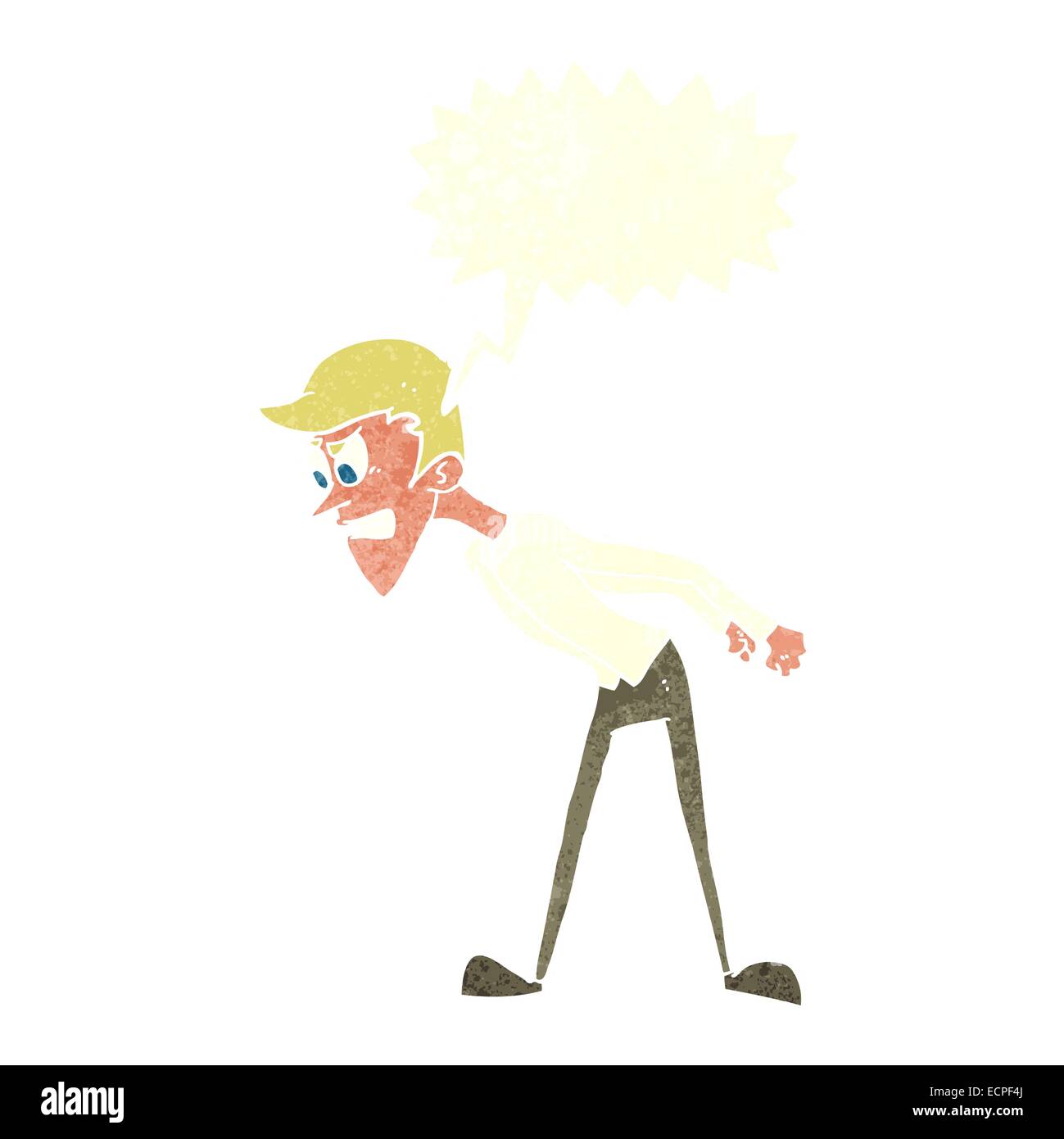 cartoon angry man with speech bubble Stock Vector Image & Art - Alamy