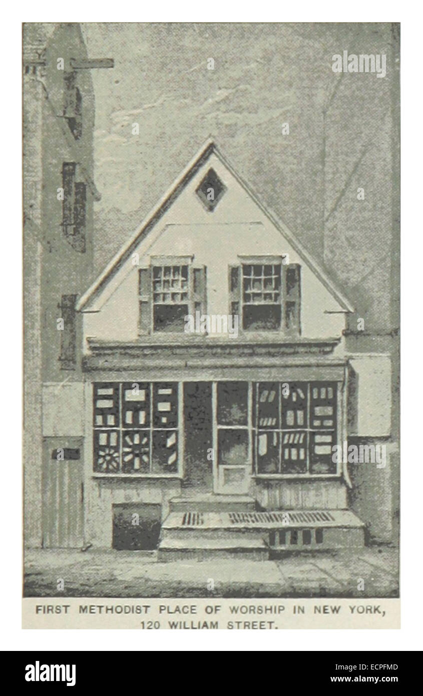This 1893 illustration depicts the First Methodist Place of Worship in ...