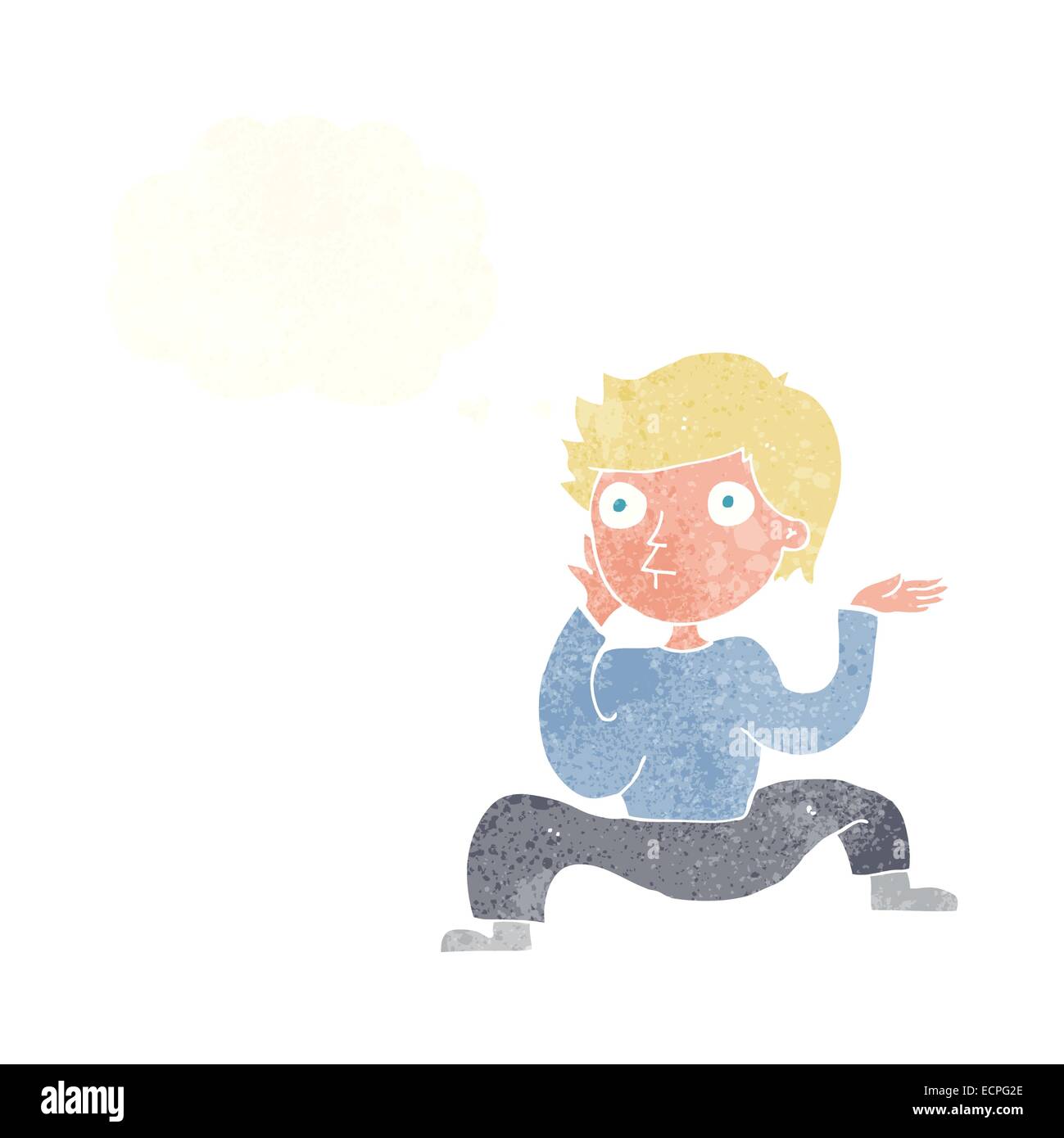 Cartoon boy doing crazy dance hi-res stock photography and images - Alamy