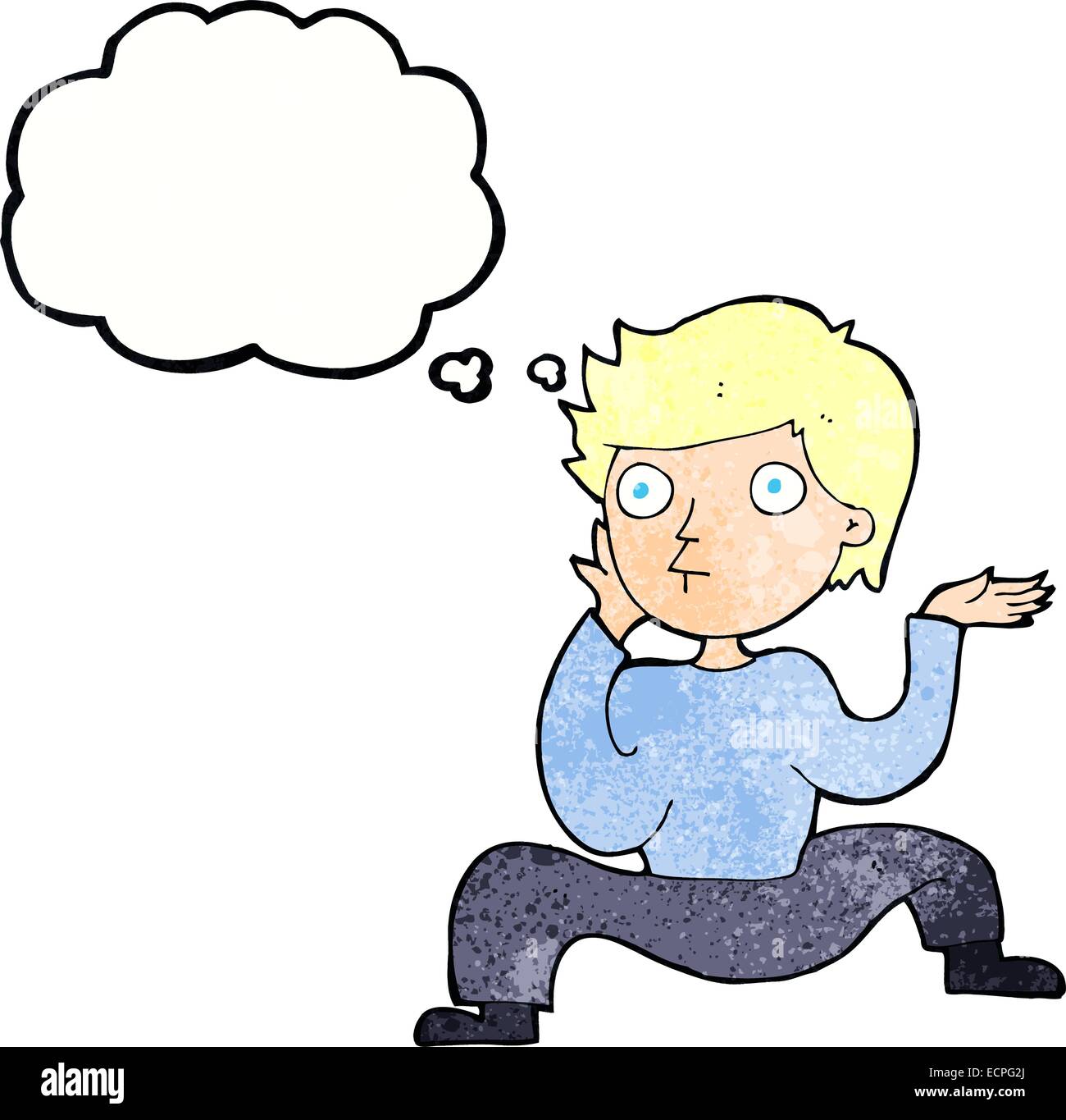 Cartoon boy doing crazy dance hi-res stock photography and images - Alamy