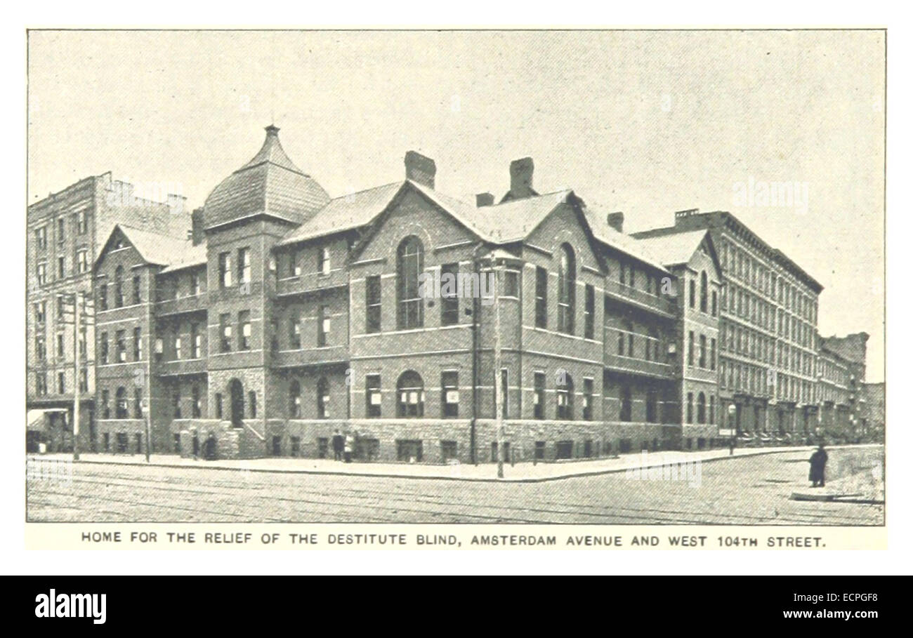 This illustration depicts the Home of the Relief of the Destitute Blind ...