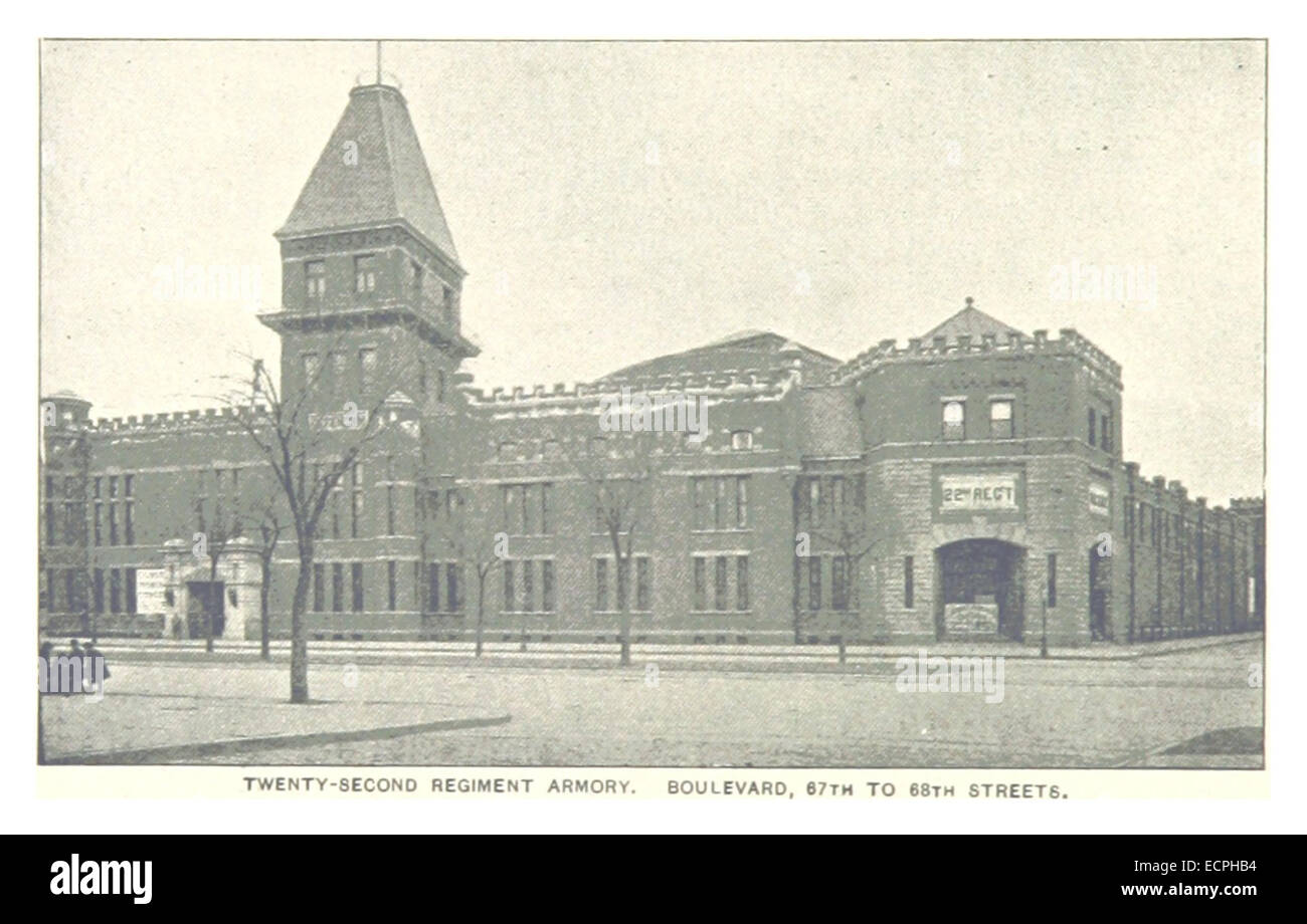 This 1893 illustration by King depicts the 22nd Regiment Armory on ...