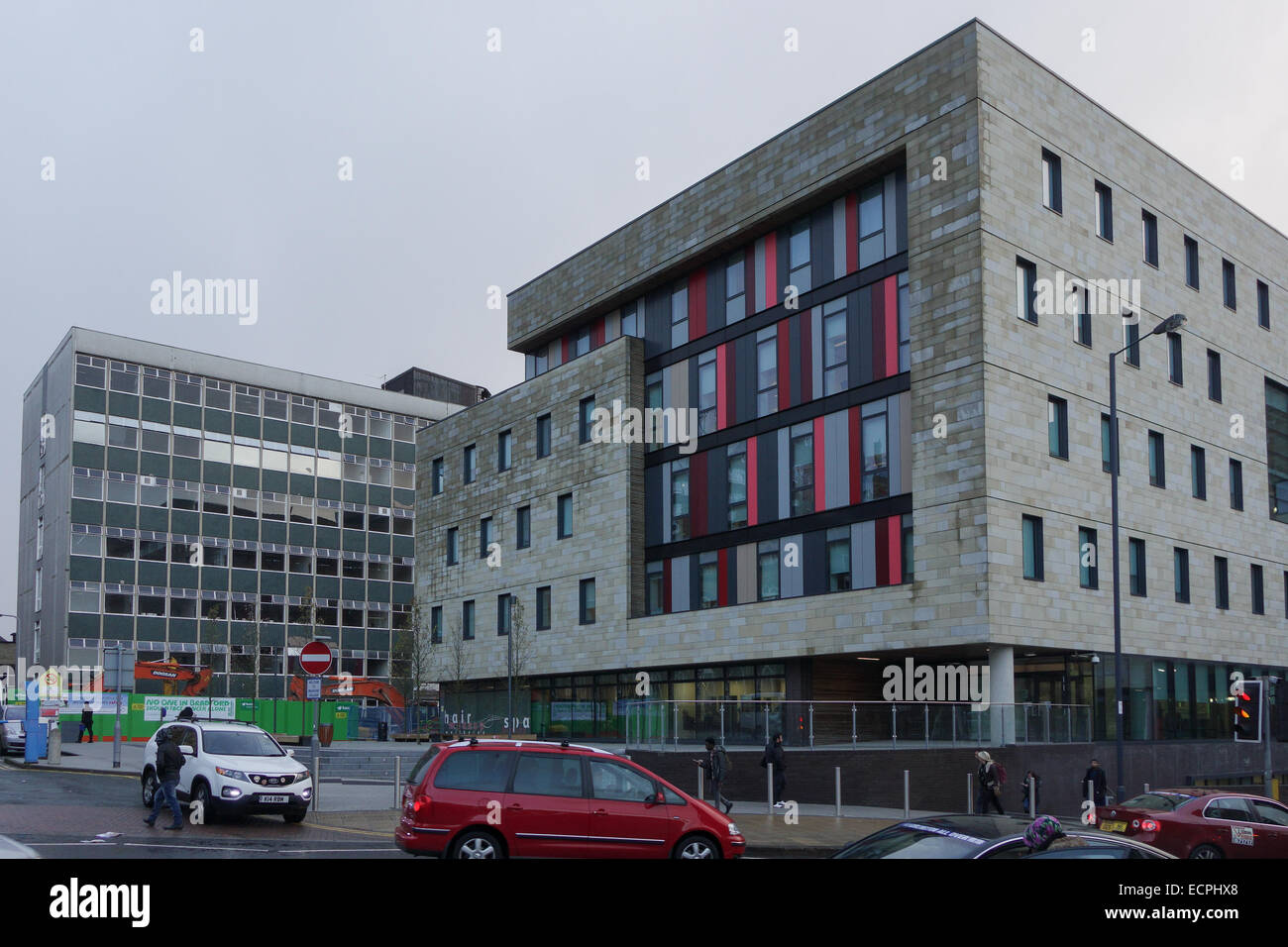 Bradford College David Hockney Building with the Westbrook building to ...